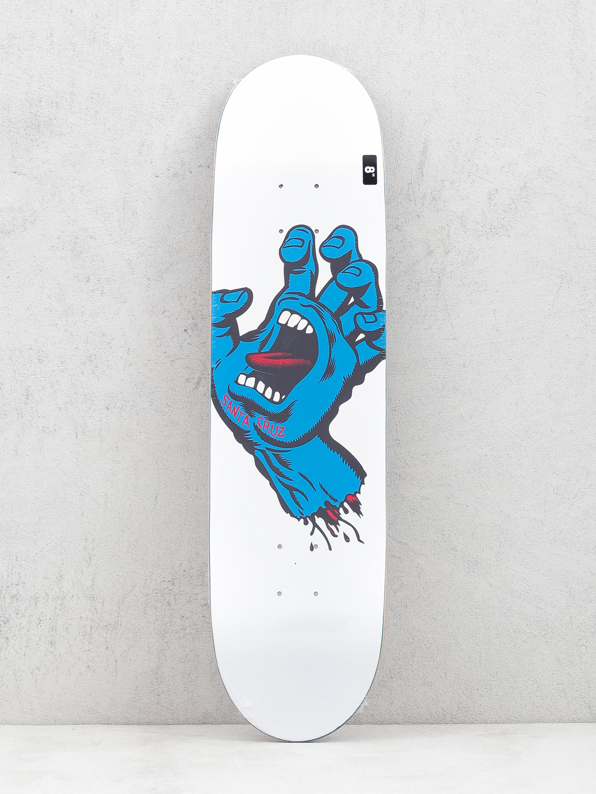 Deck Santa Cruz Screaming Hand Taper (white/blue)