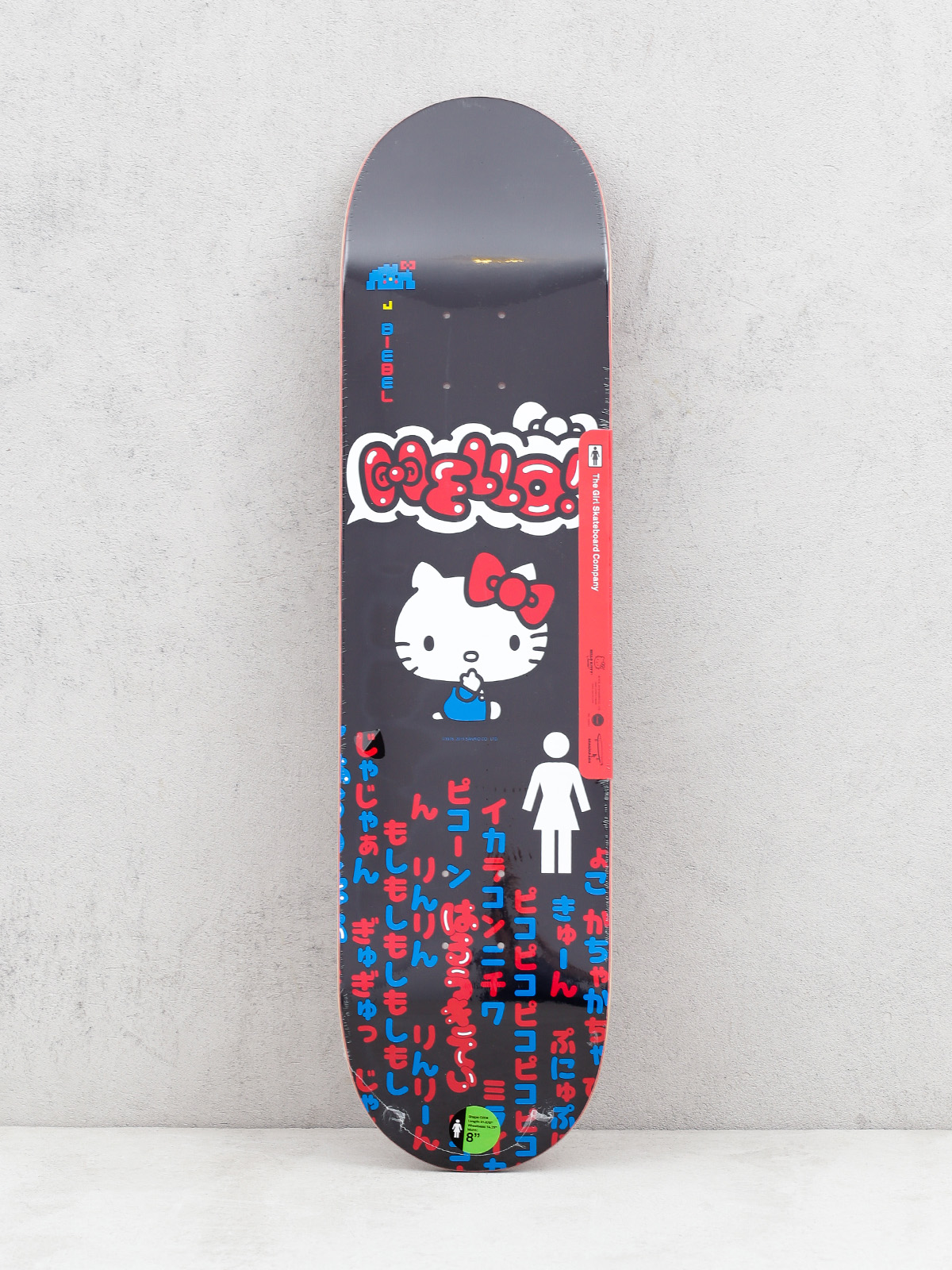 Deck Girl Skateboard Biebel Hello Kitty (black)