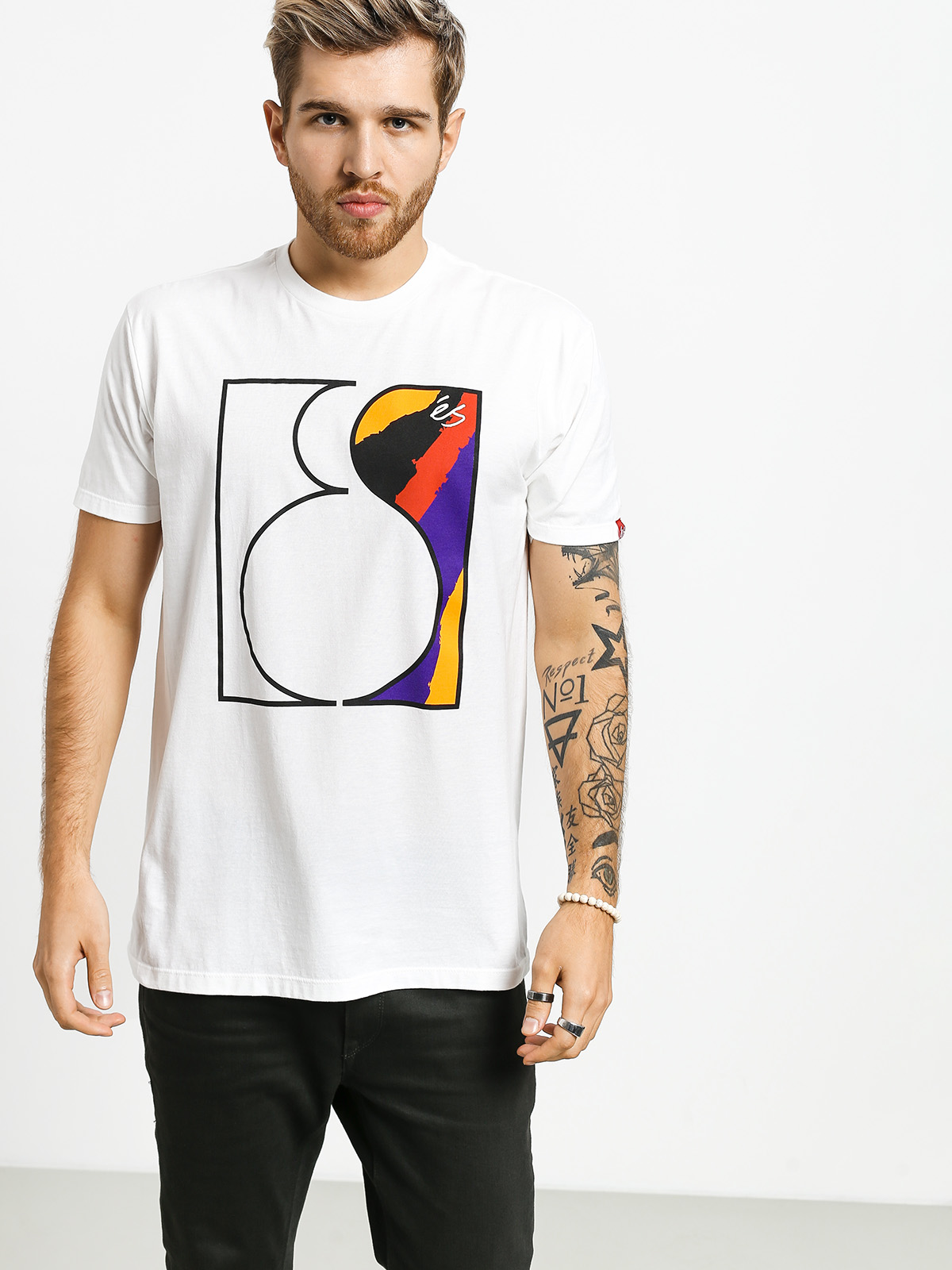 T-shirt eS Prima Symbol - biały (white)