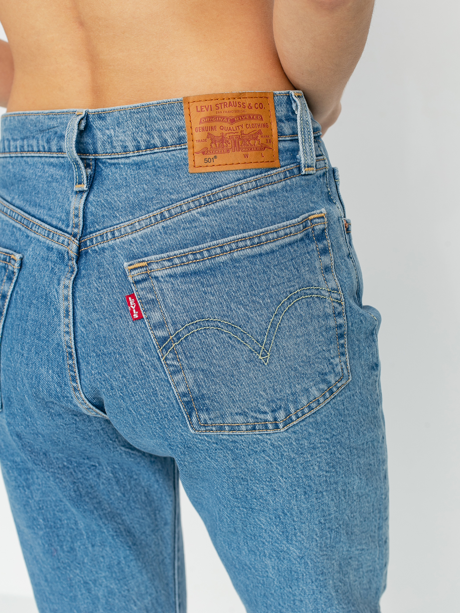 Spodnie Levis® 501 Crop Tango Beats Wmn Denim Light Blue