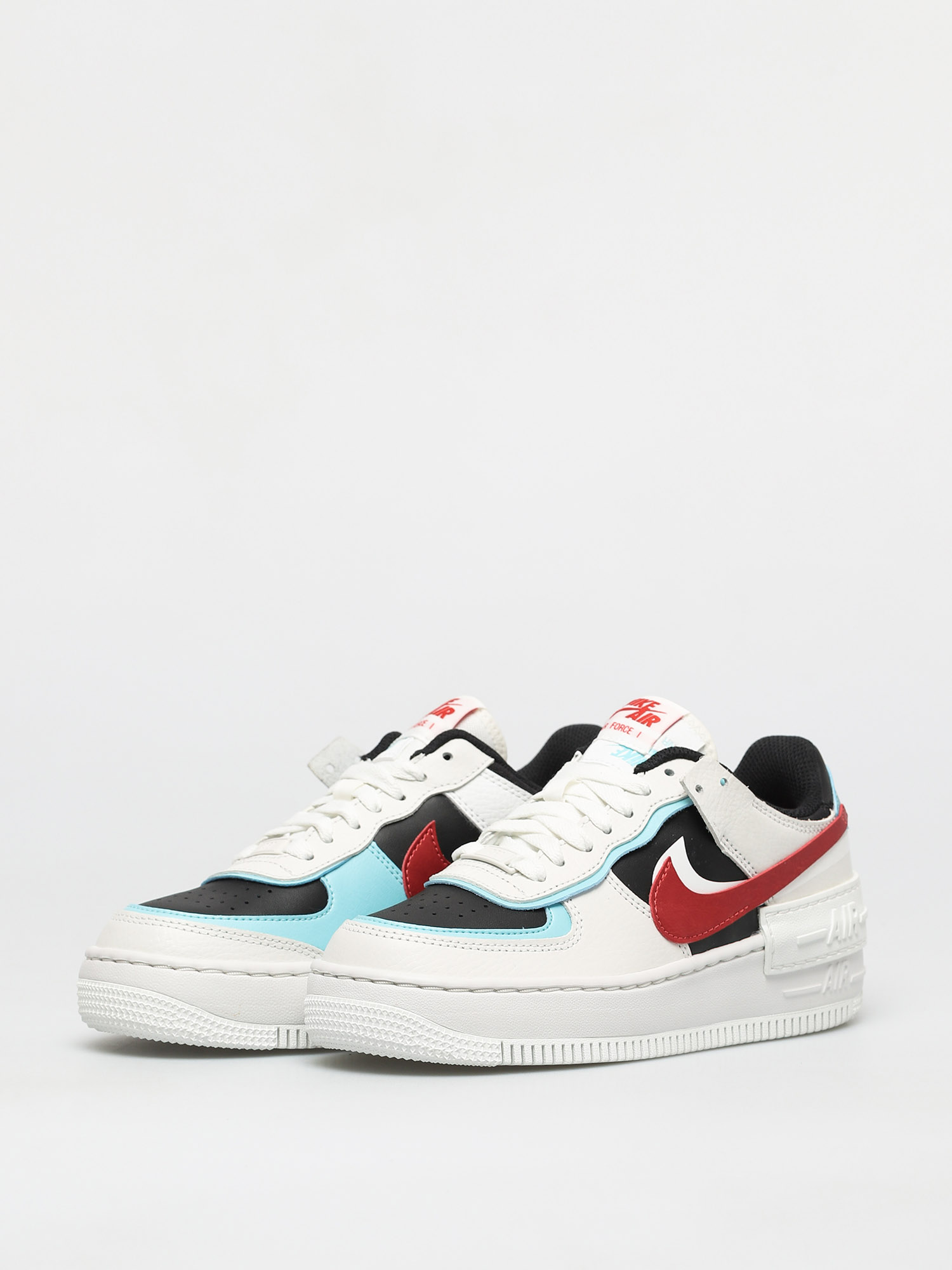 Buty Nike Af1 Shadow Wmn (summit white/chile red bleached aqua)