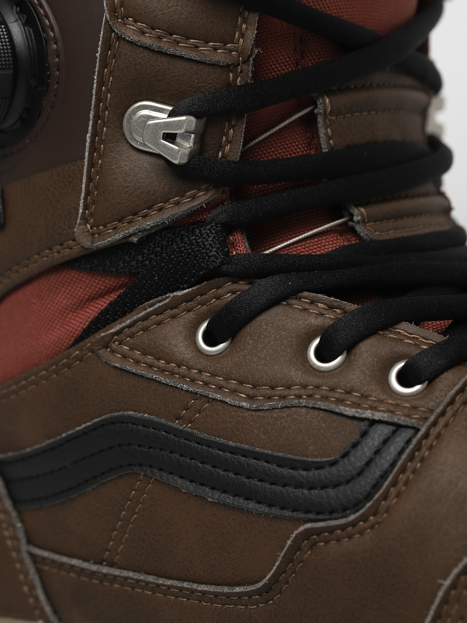 Buty snowboardowe Vans Invado Pro (brown/red)