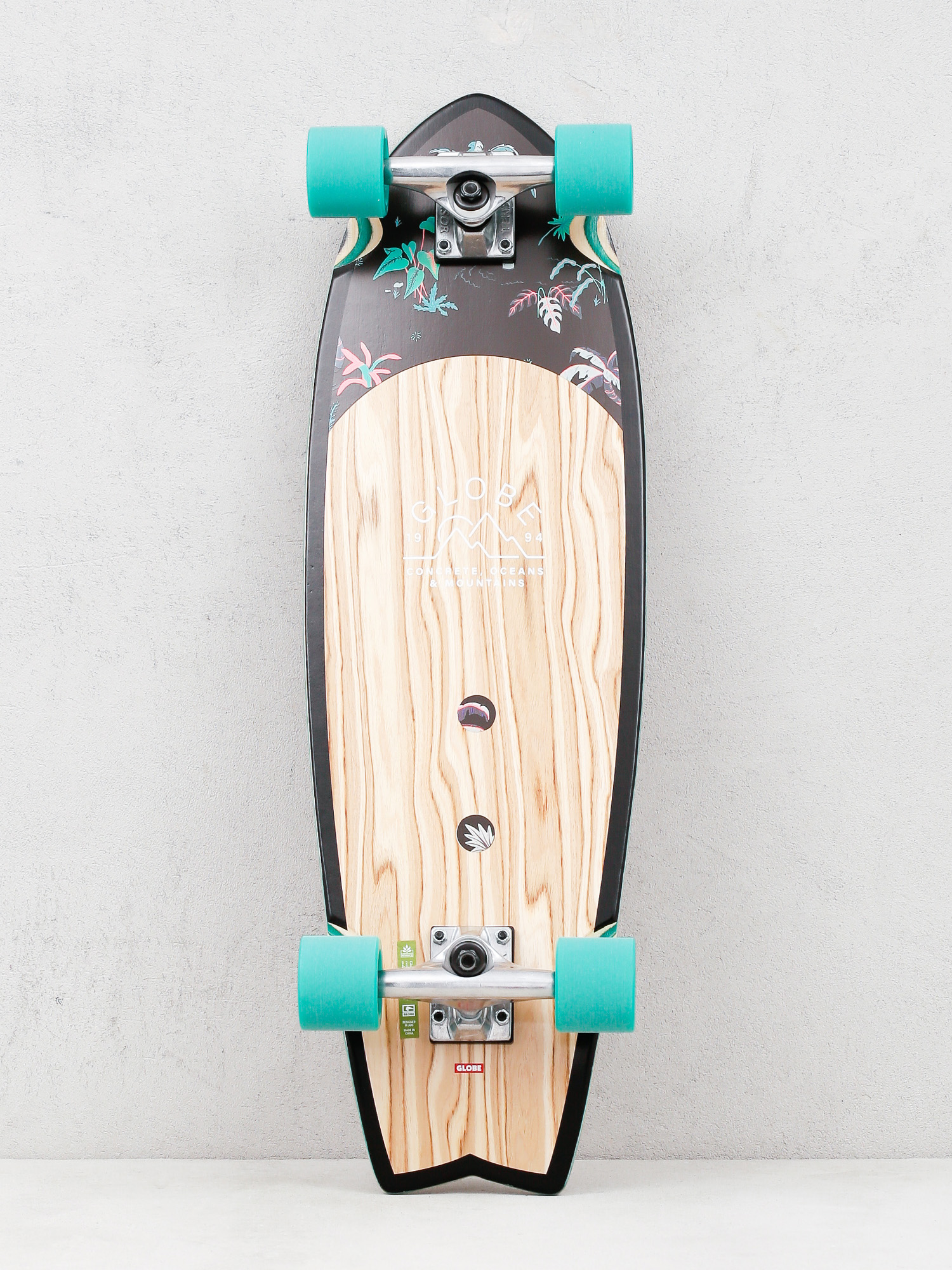 Deskorolka cruiser Globe Sun City - wielobarwny (olivewood/neon jungle) Deskorolka cruiser Globe Sun City - wielobarwny (olivewood/neon jungle)