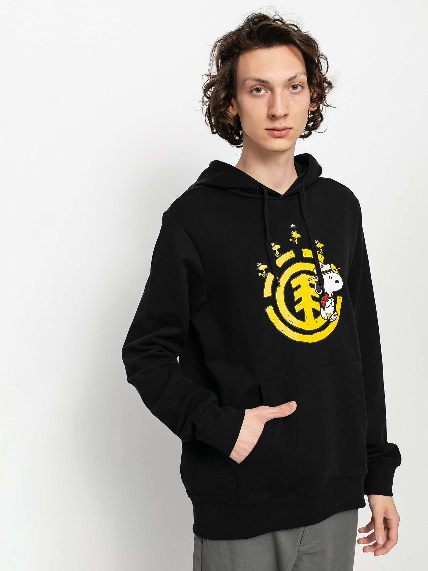 Bluza z kapturem Element Peanuts Emerge HD - czarny (flint black)