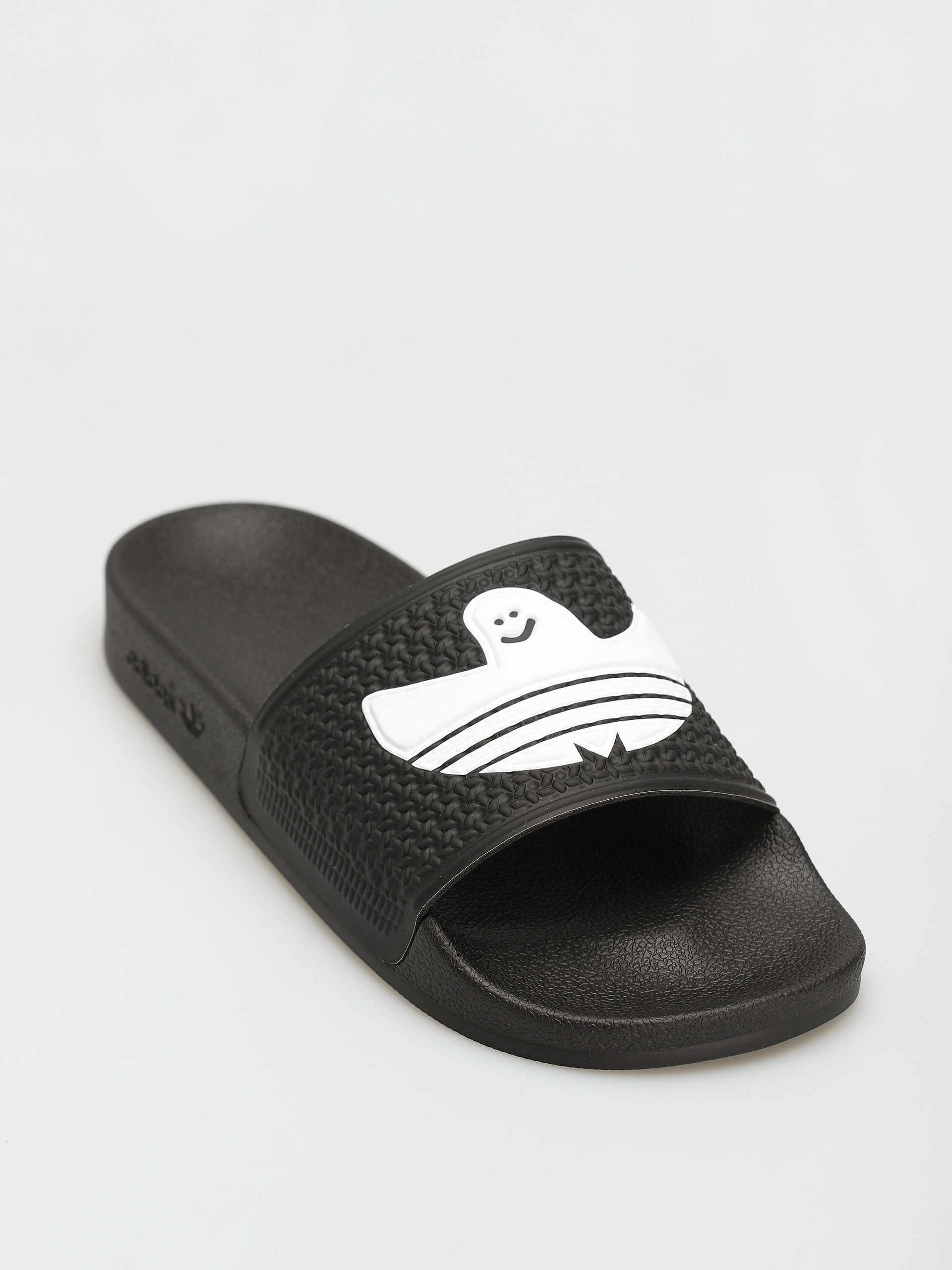 Klapki adidas Shmoofoil - czarny (cblack/ftwwht/ftwwht)