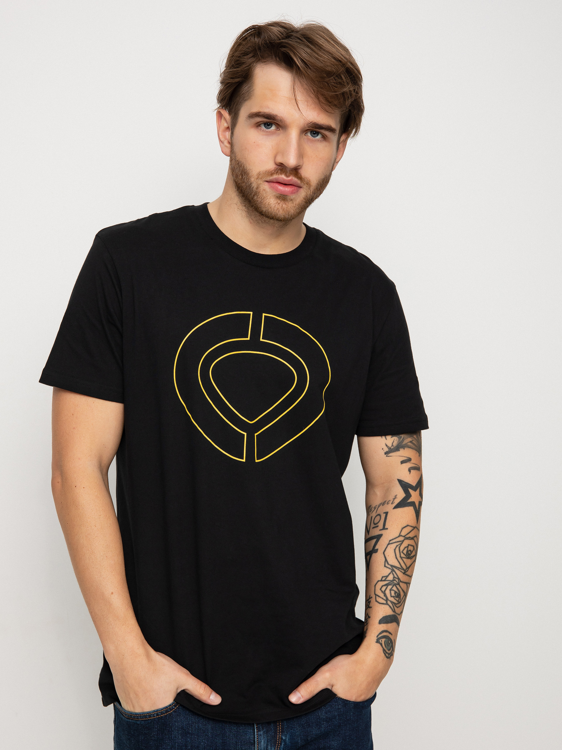 T-shirt Circa Icon Track - czarny (black/gold)