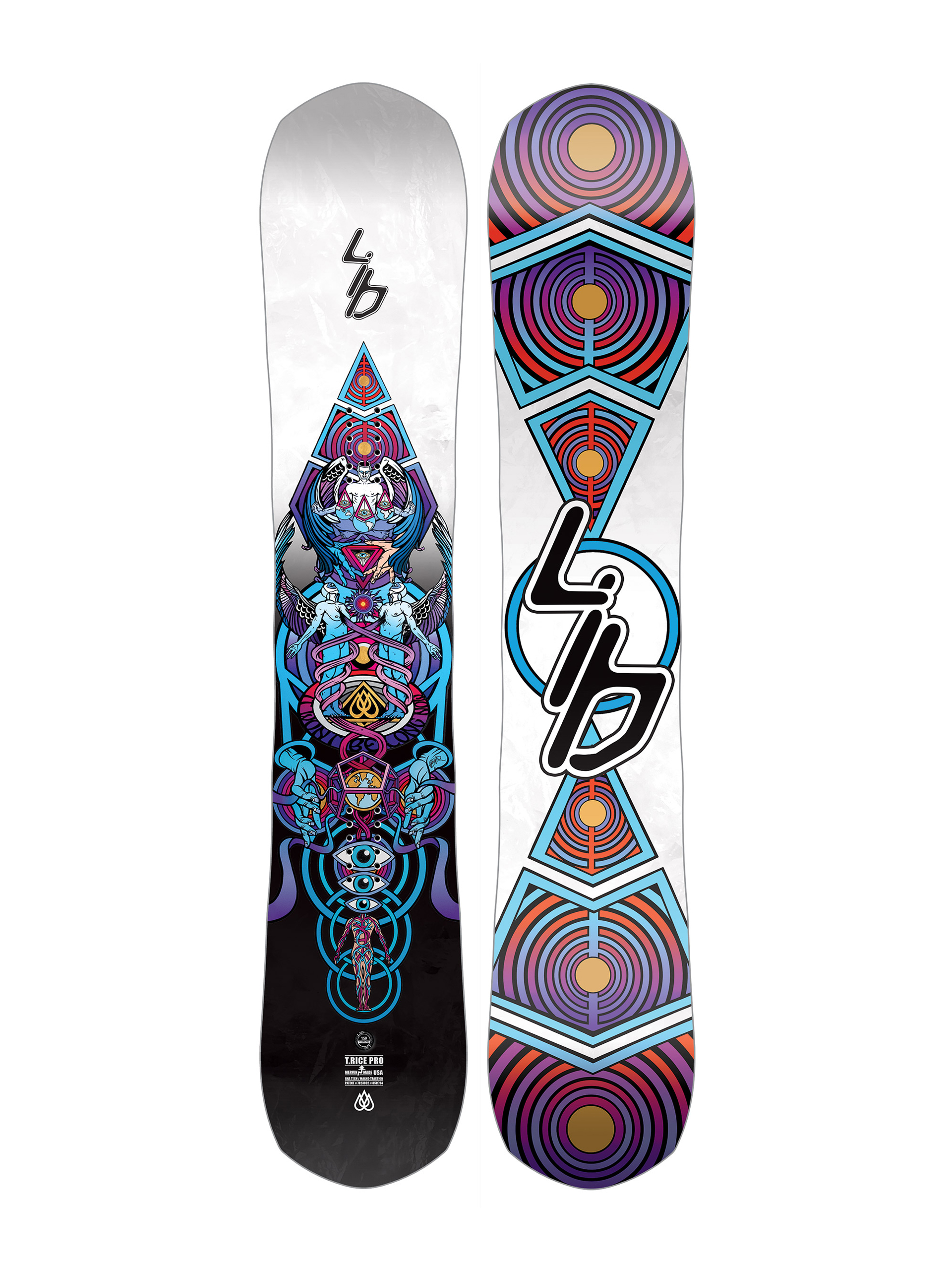 Deska snowboardowa Lib Tech T Rice Pro - wielobarwny