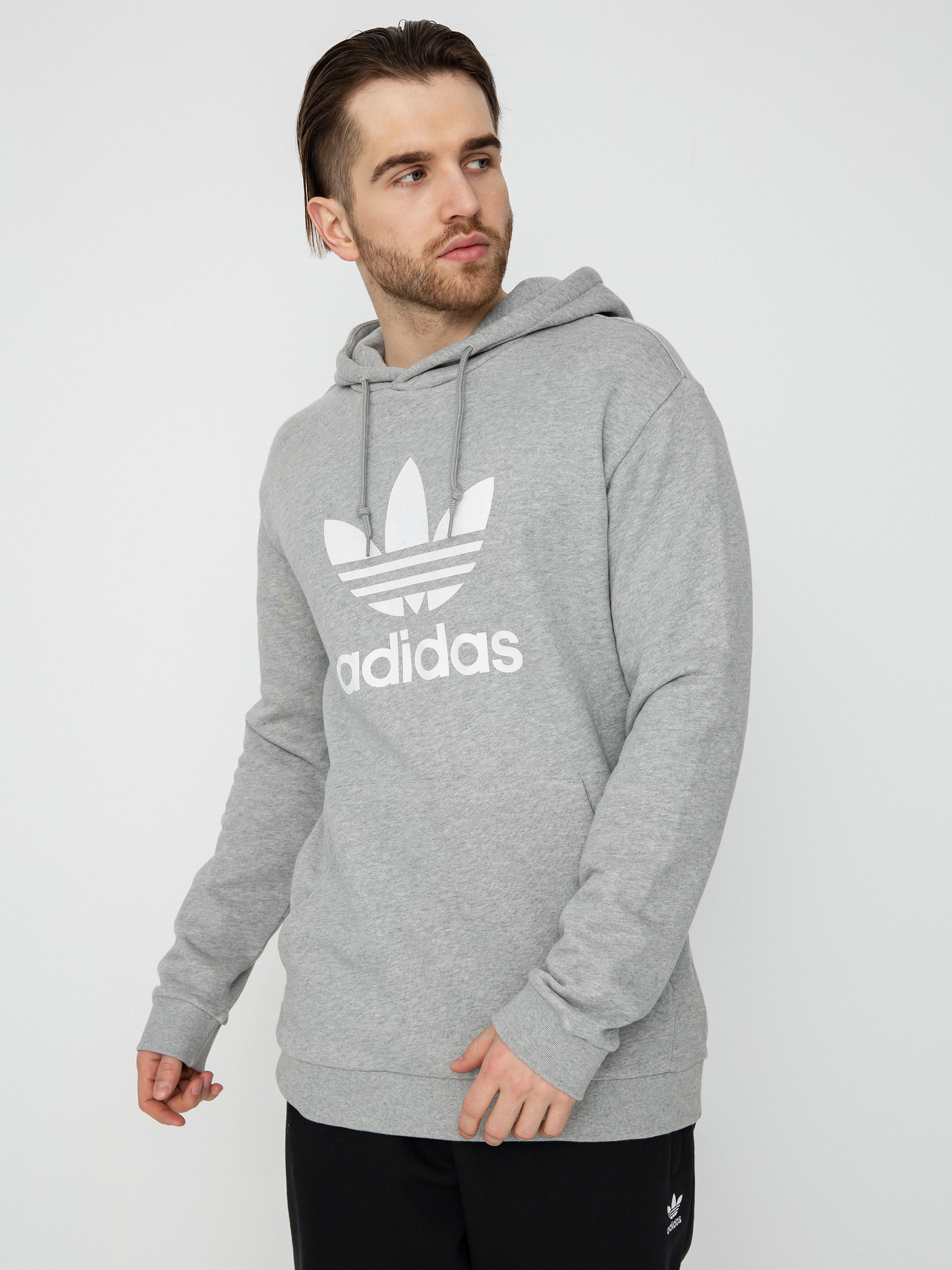 Bluza z kapturem adidas Originals Trefoil HD - szary (mgreyh)