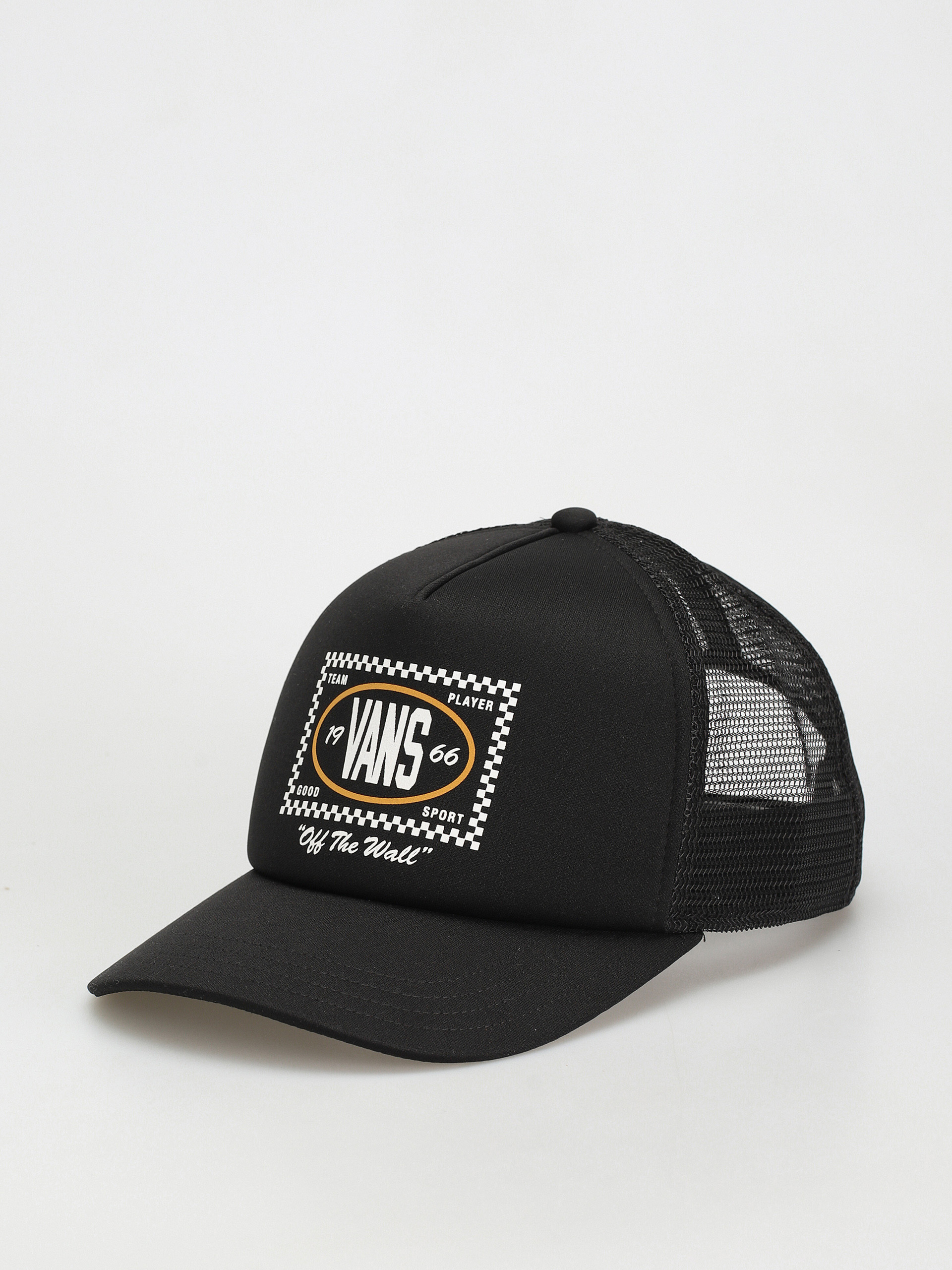 Czapka z daszkiem Vans Checkers Curved Bill - czarny (black)