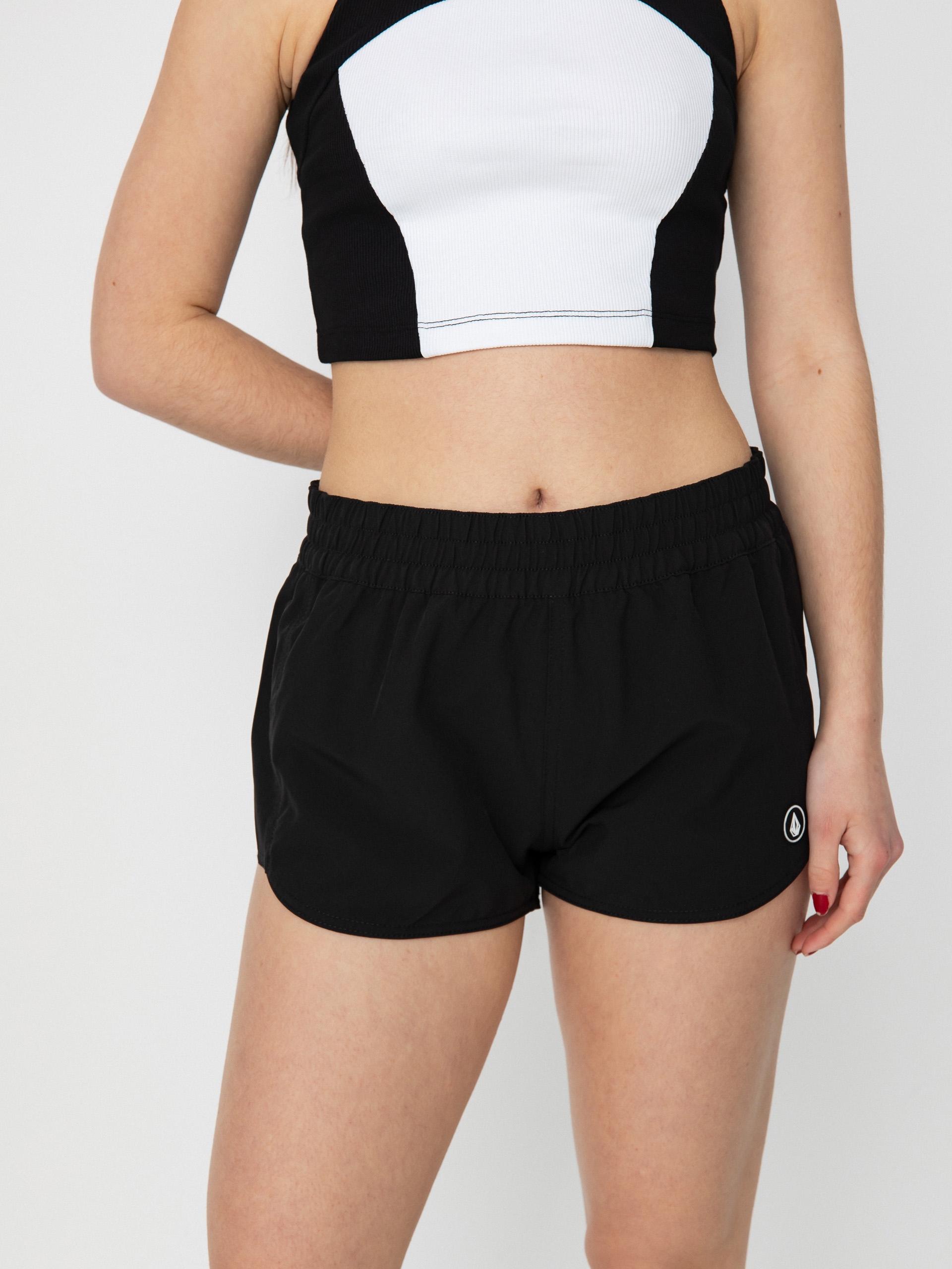 Boardshorty Volcom Simply Solid 2 Wmn - czarny (black)