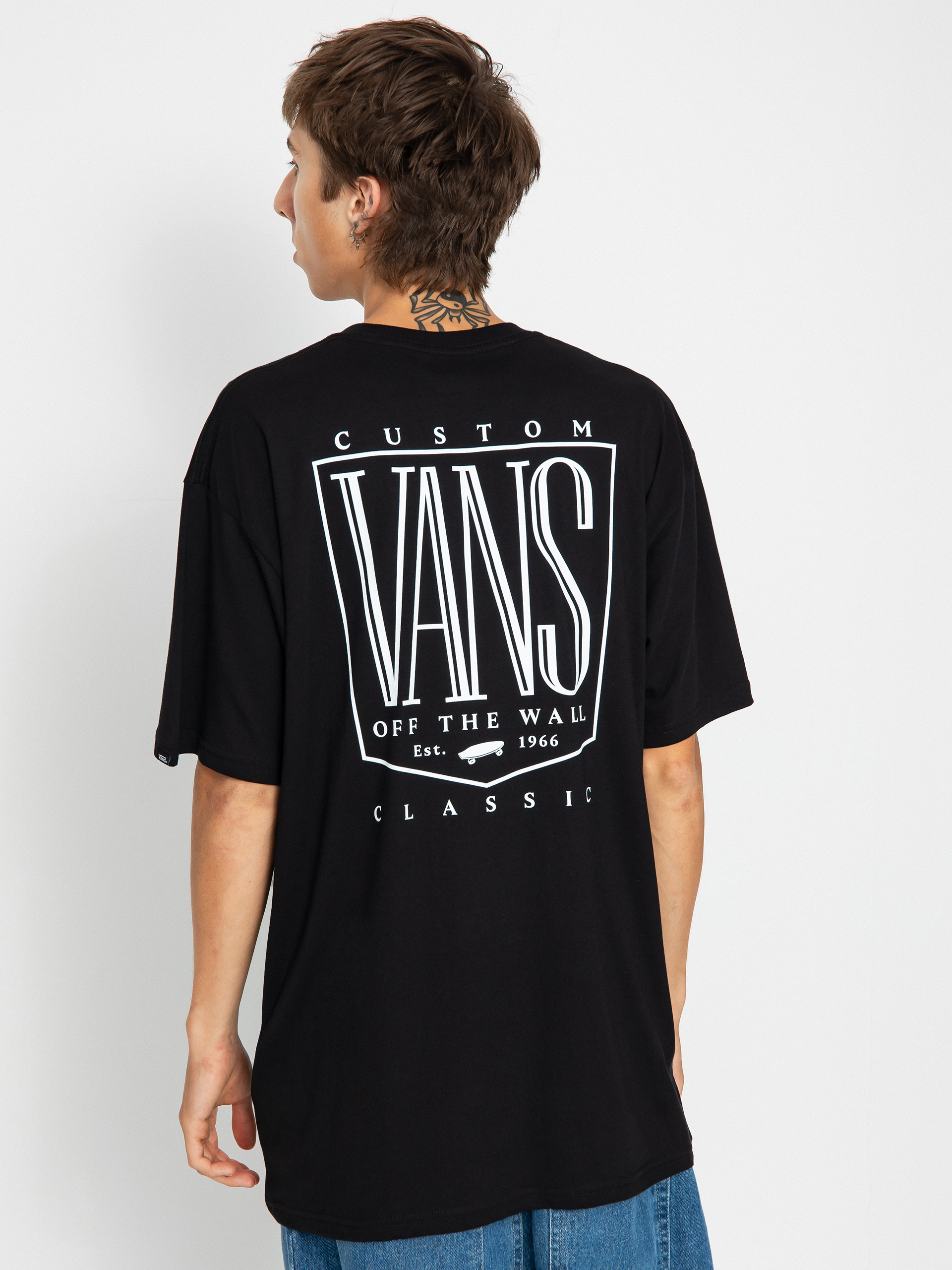 T-shirt Vans Original Tall Type - czarny (black)