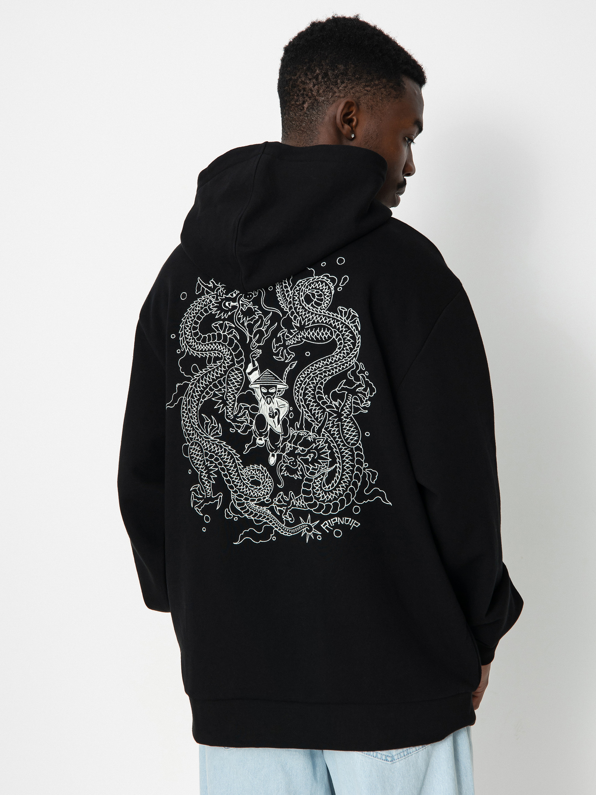 Bluza z kapturem RipNDip Ryu HD - czarny (black)