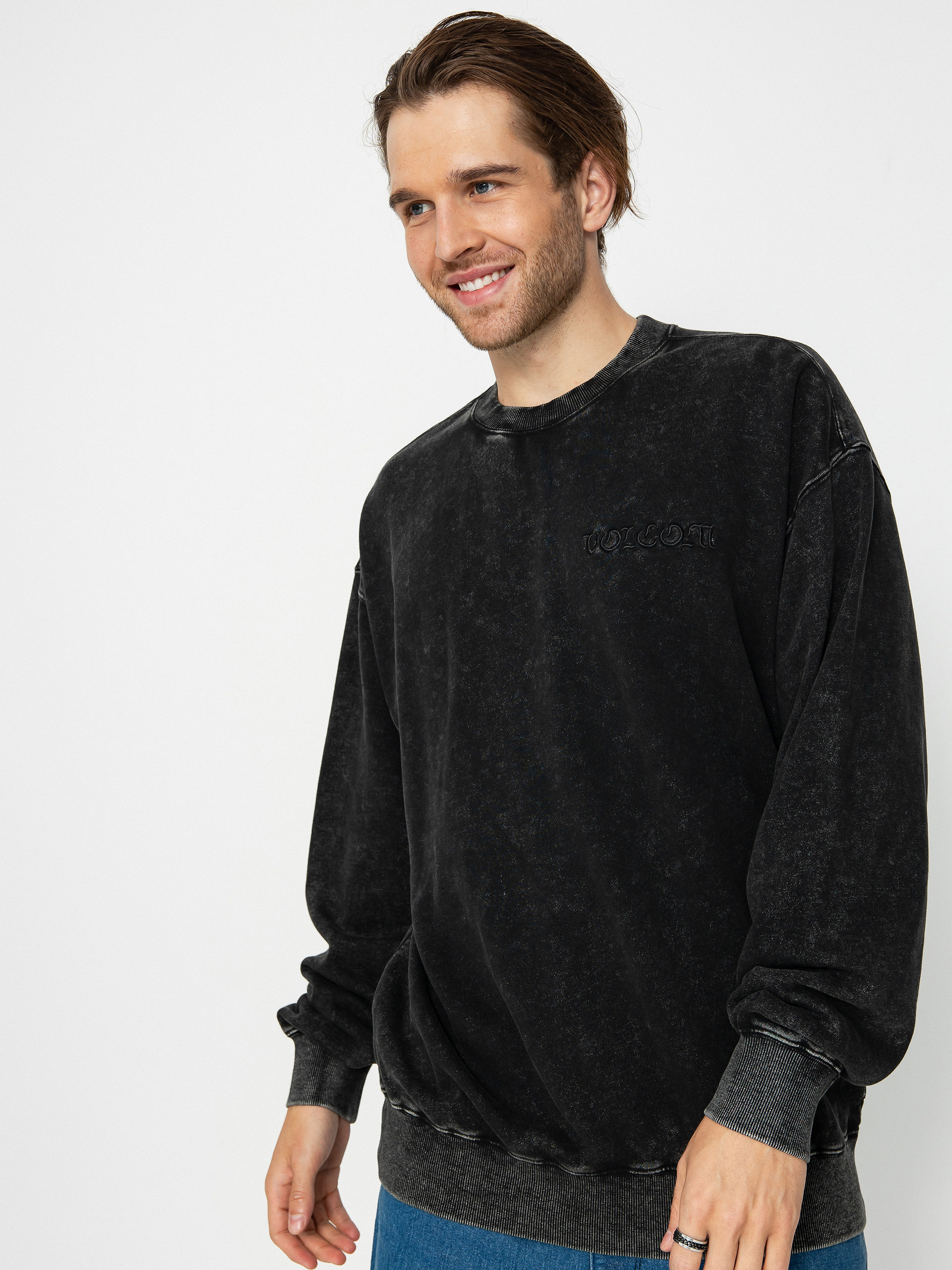 Bluza Volcom Acid Wall Crew - czarny (black)