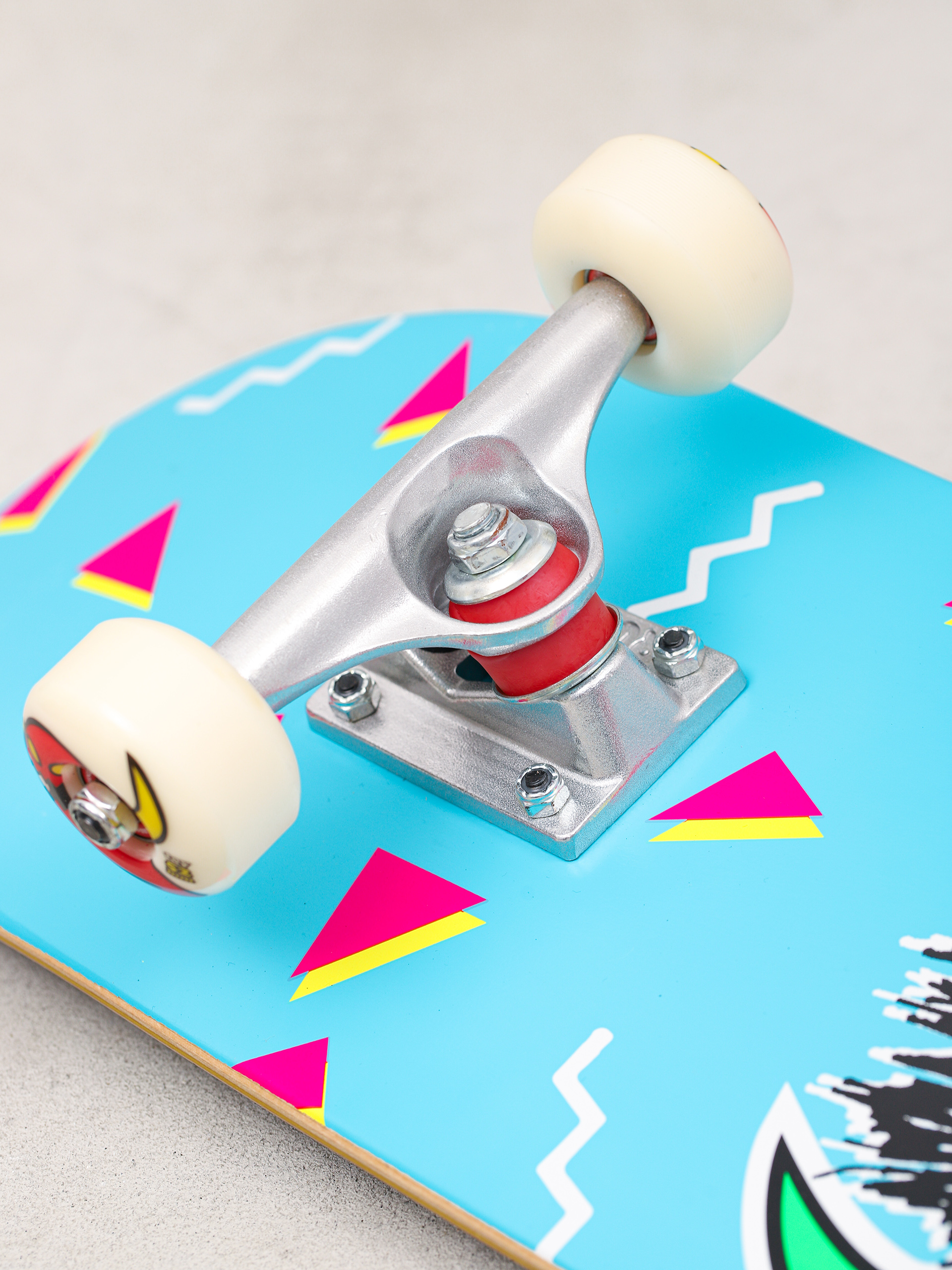 Deskorolka Toy Machine 80s Monster - niebieski (light blue/pink)