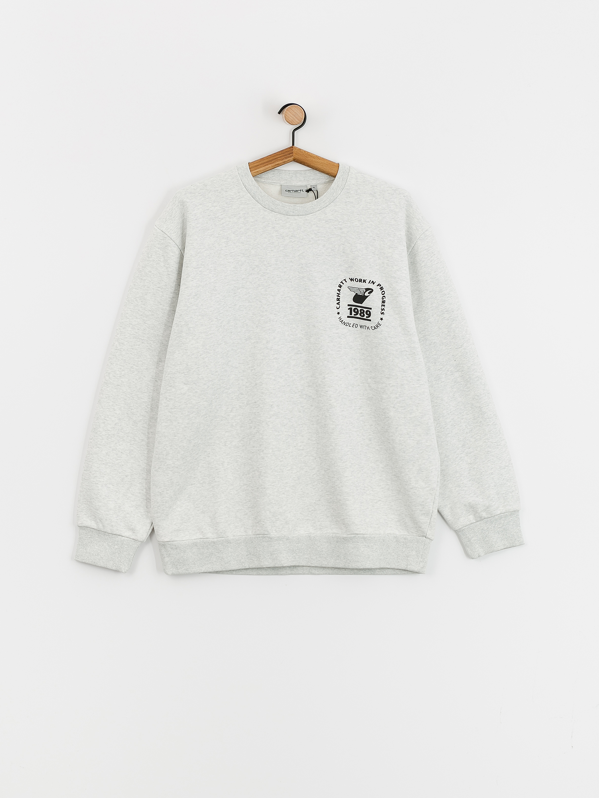 Суитшърт Carhartt WIP Stamp State (black/white)