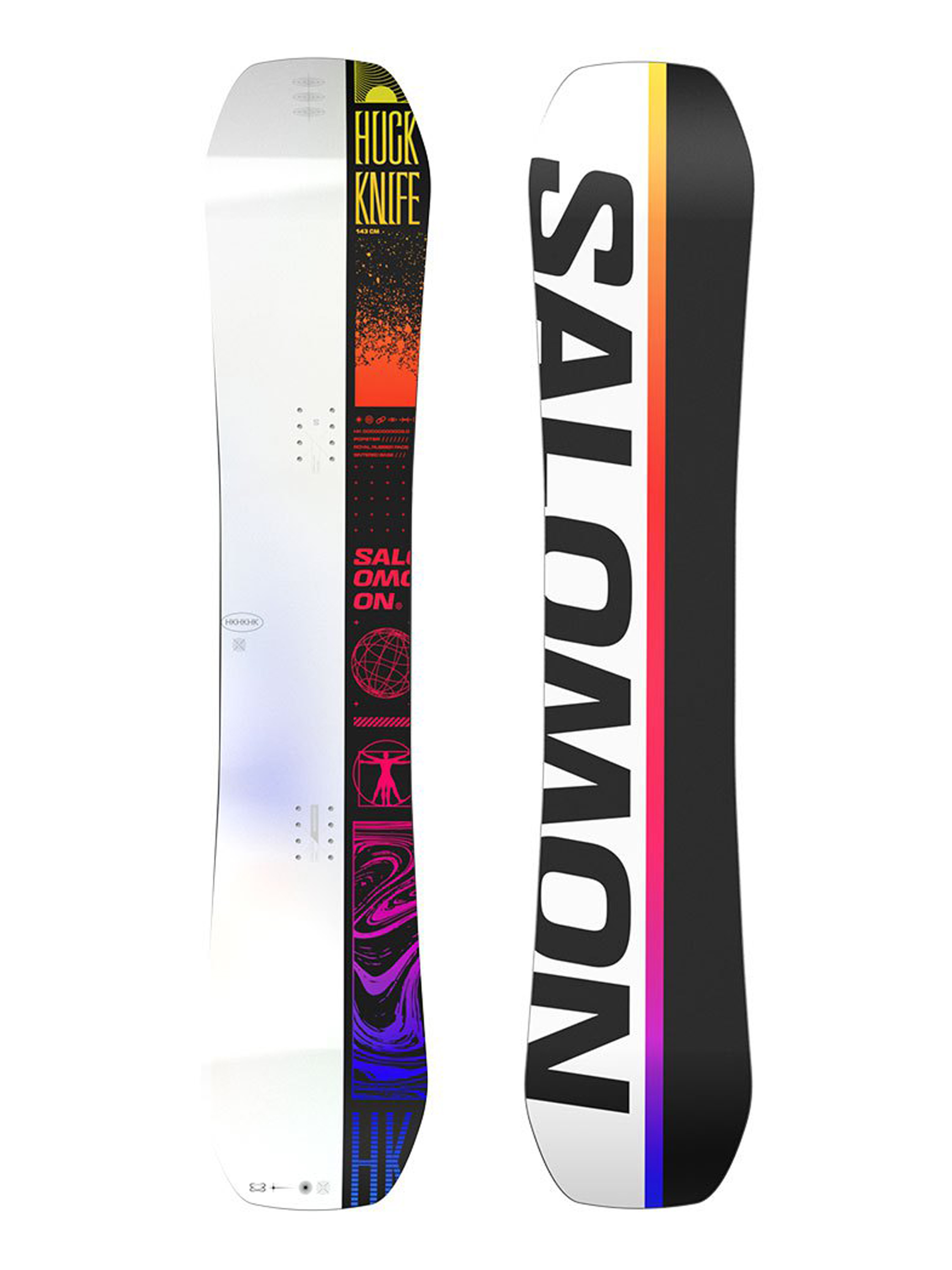 Deska snowboardowa Salomon Huck Knife - biały, czarny, wielobarwny ...
