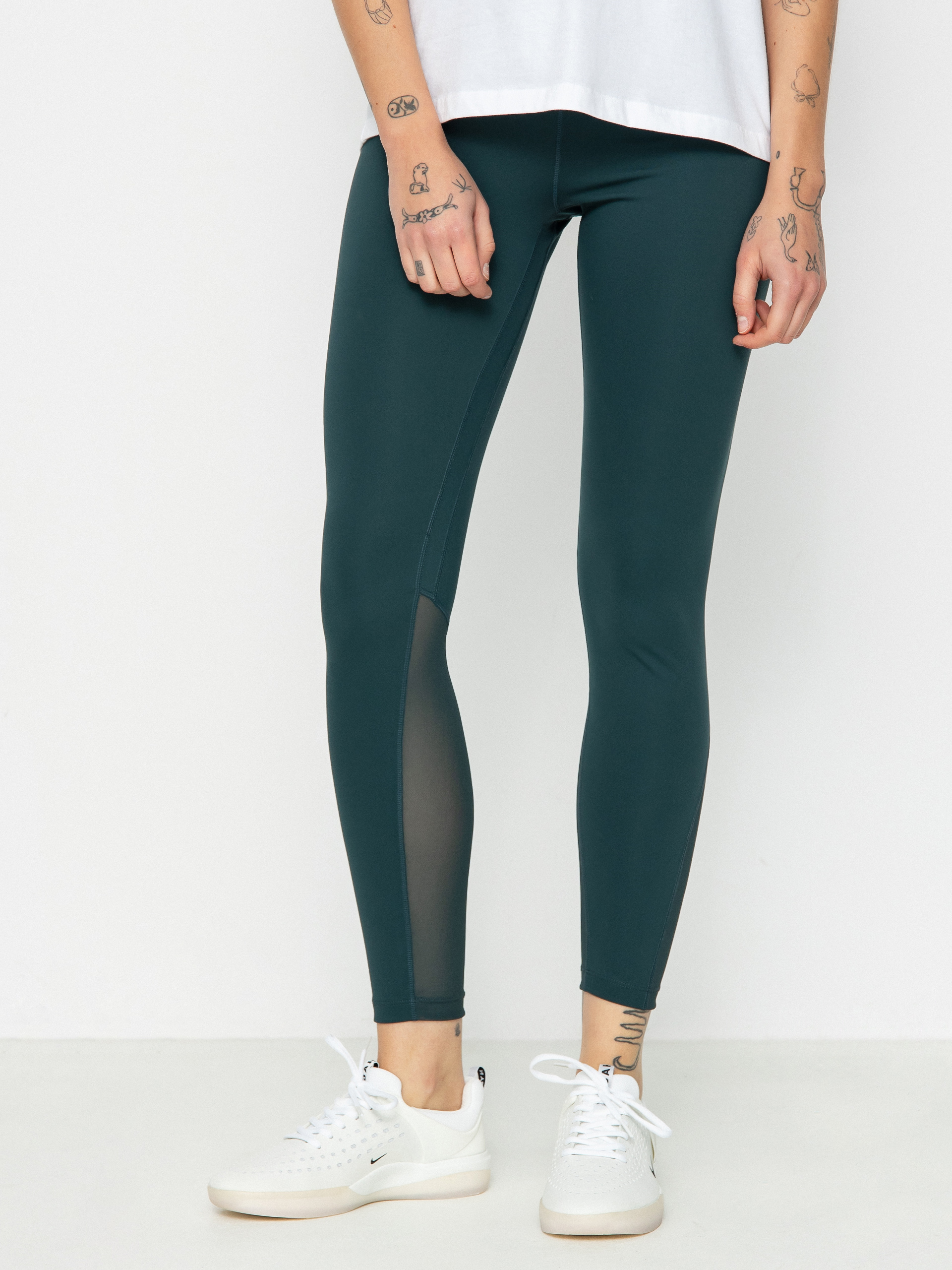 Legginsy Nike SB One Wmn - zielony (deep jungle/white)
