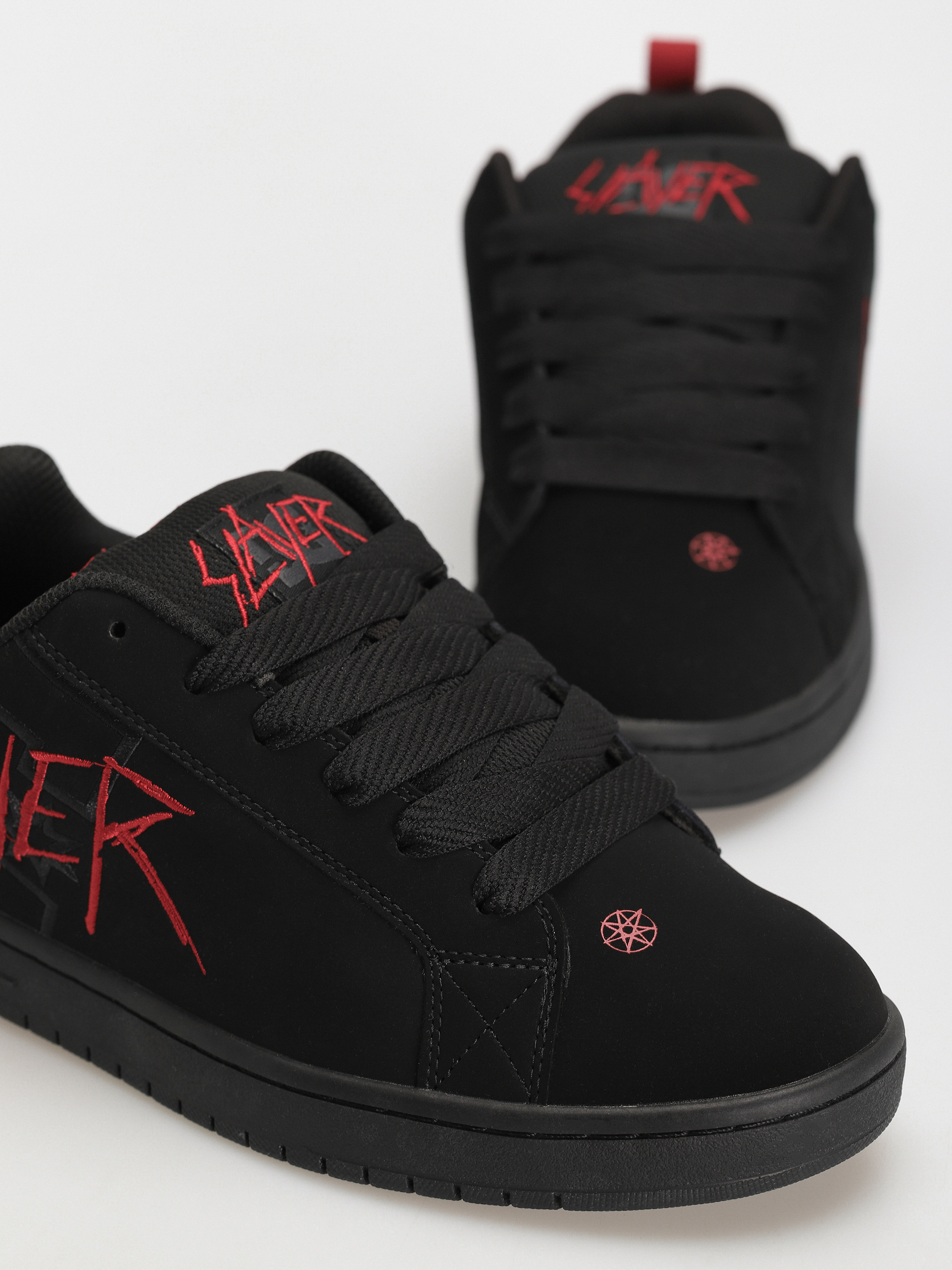 Buty DC X Slayer Court Graffik - czarny (black/black/red)