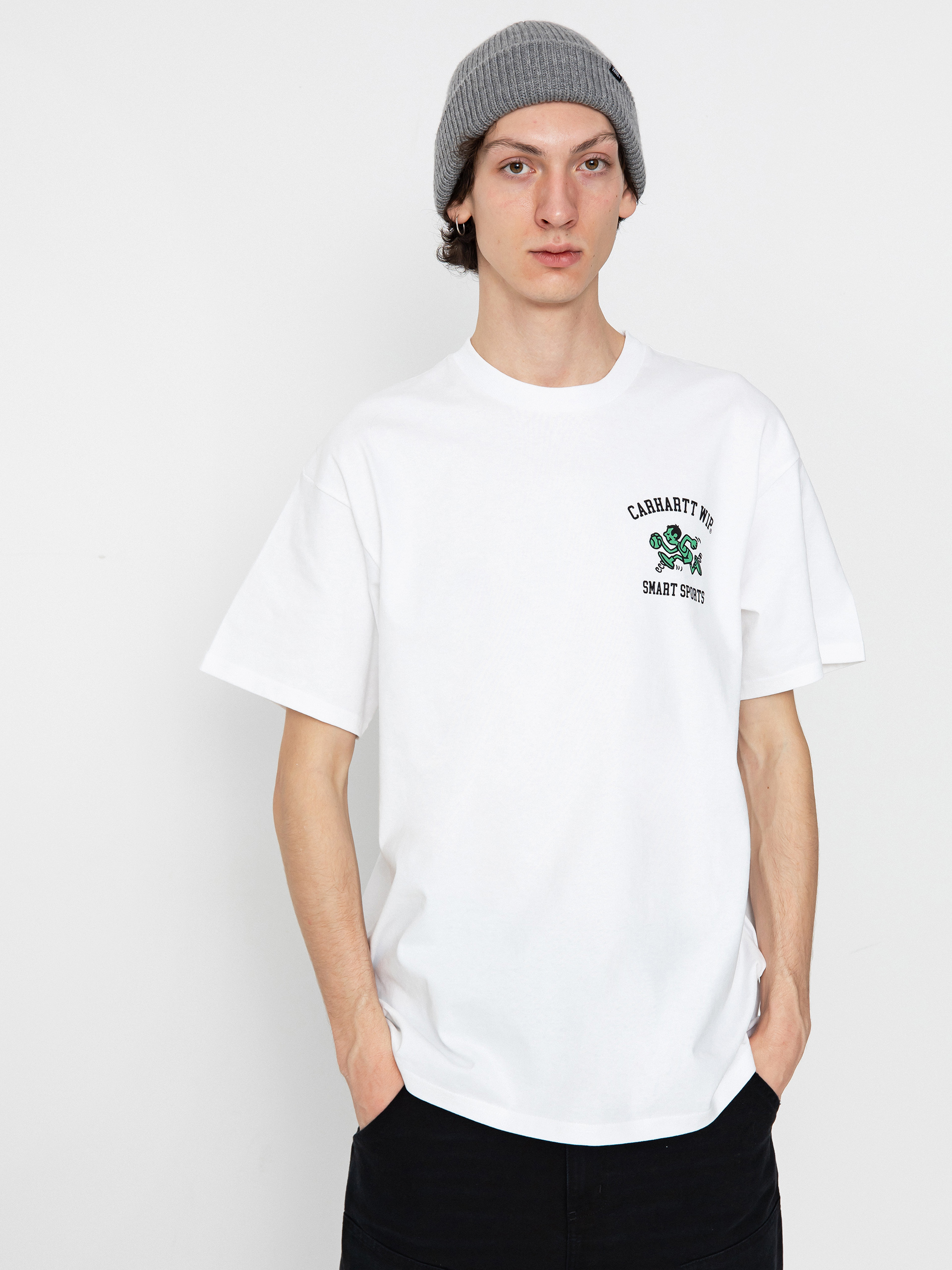 T-shirt Carhartt WIP Smart Sports - biały (white) T-shirt Carhartt WIP Smart Sports - biały (white)