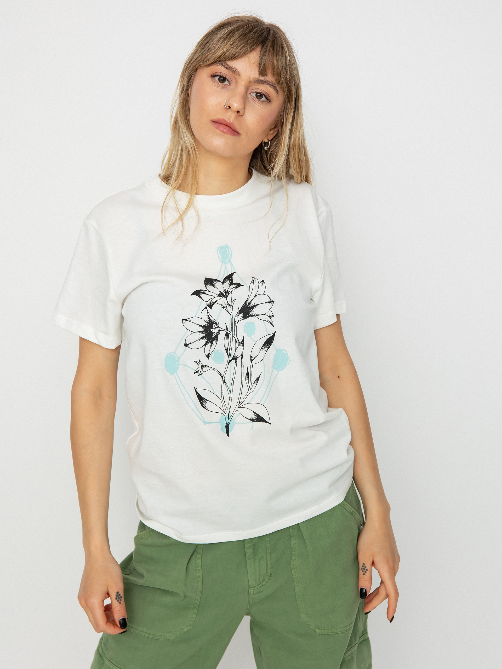 T-shirt Volcom Radical Daze Wmn - biały (star white)