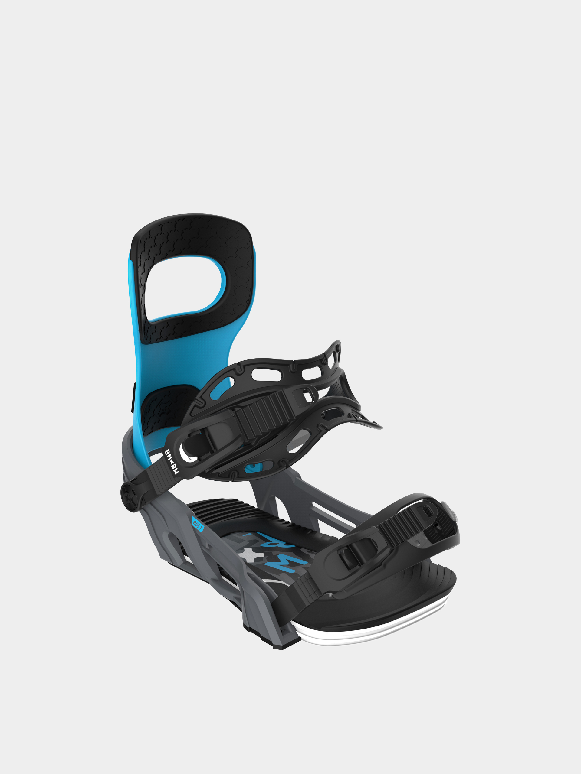 Wiązania snowboardowe Bent Metal Bolt - niebieski, czarny (grey/blue)