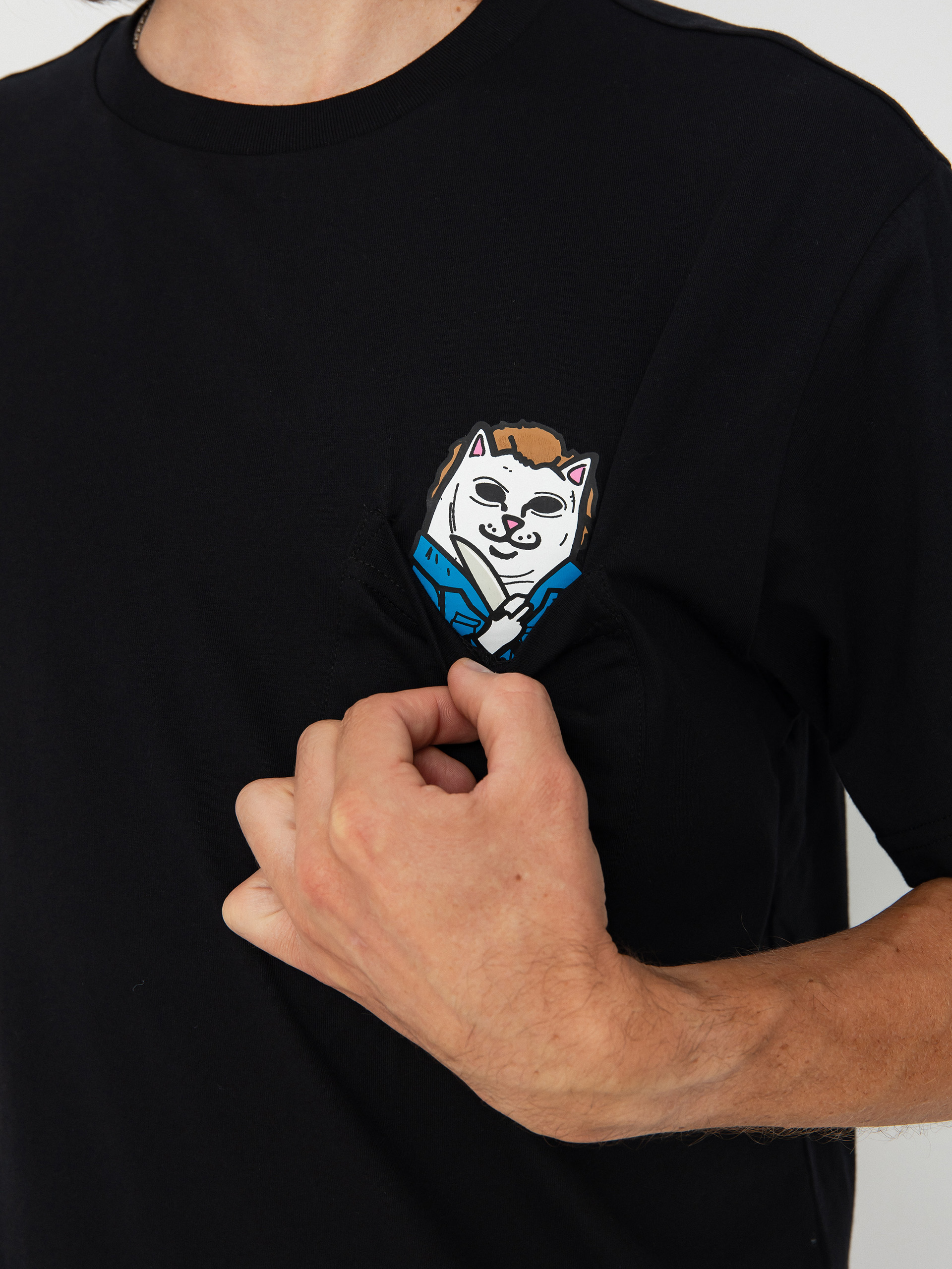 T-shirt RipNDip Killer Nerm Pocket - czarny (black)