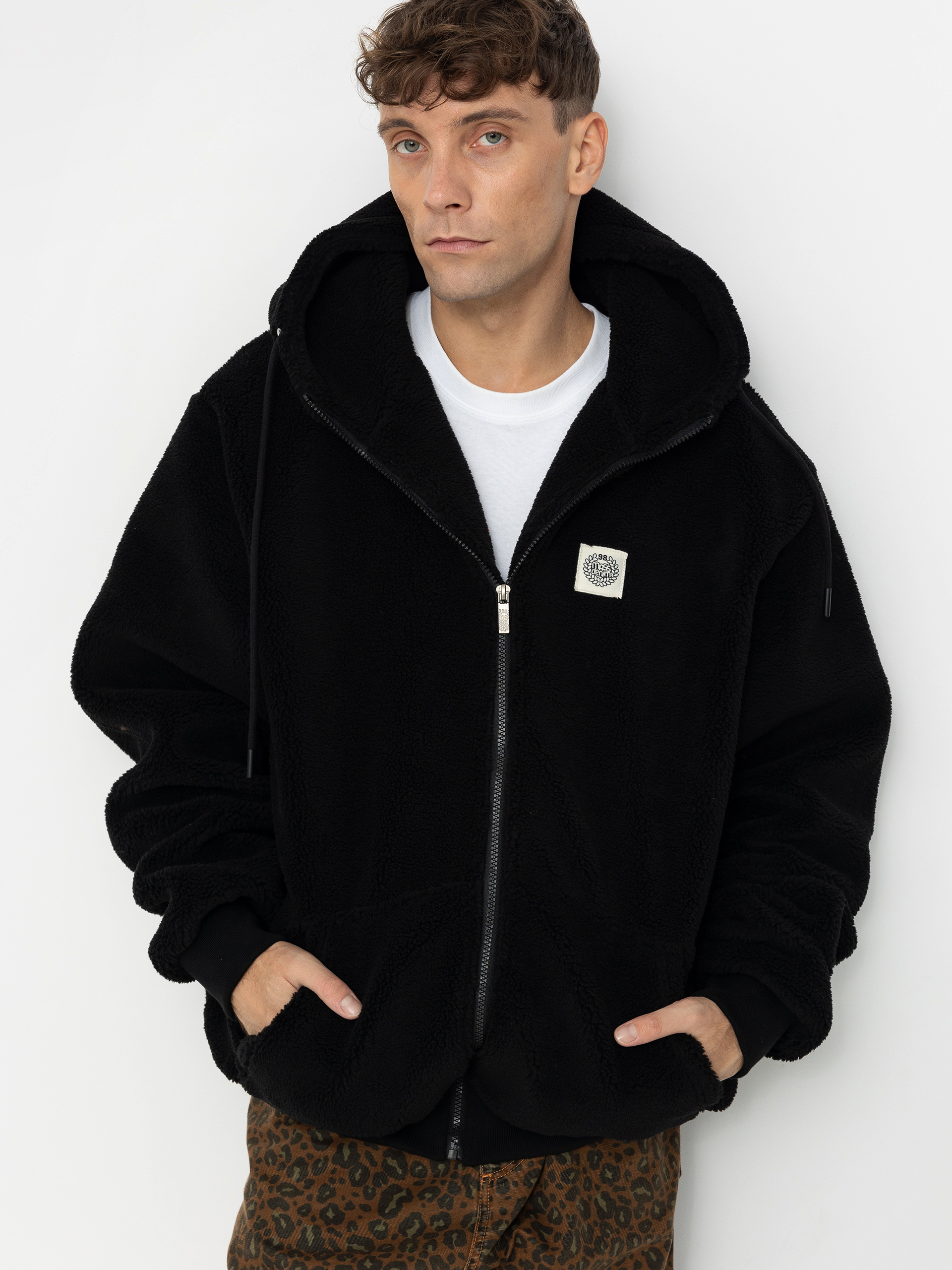 Kurtka MassDnm Patch Teddy Zip Hoody - czarny (black)