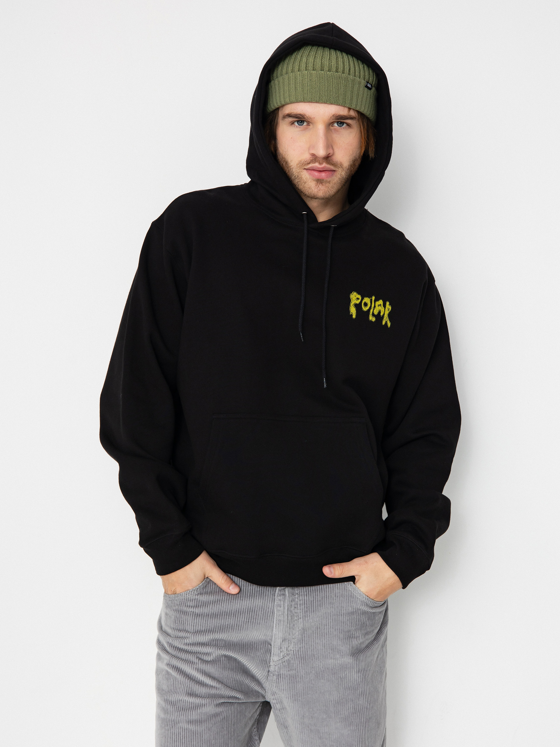 Bluza z kapturem Polar Skate Dave Bear HD - czarny (black)