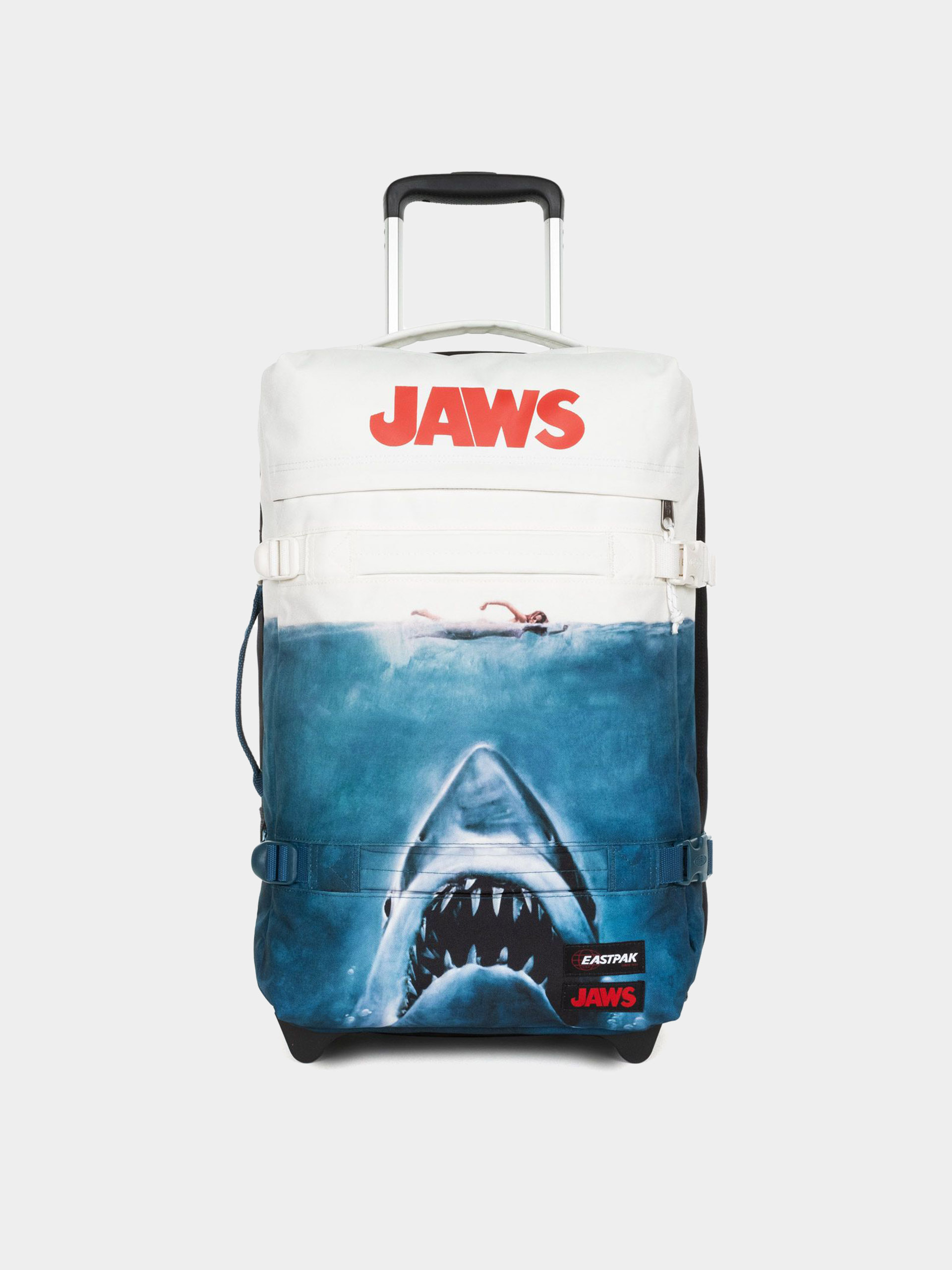 Walizka Eastpak Transitr S - niebieski (jaws poster)