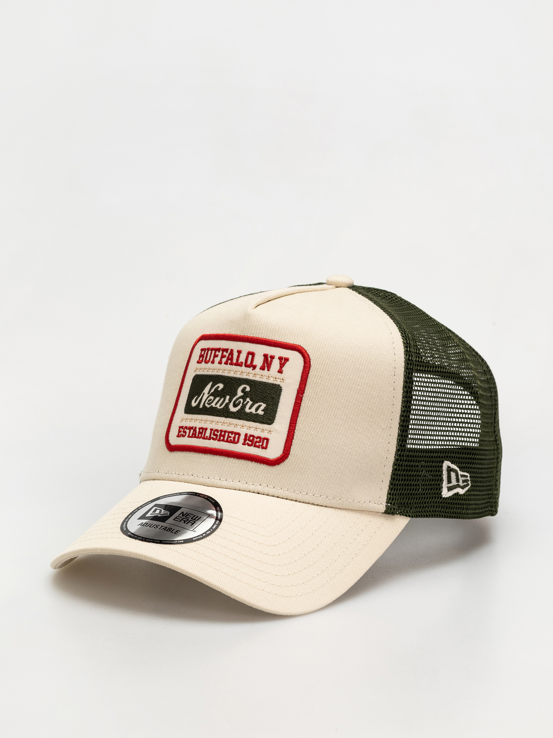 Czapka z daszkiem New Era Patch Trucker - beżowy (light beige)