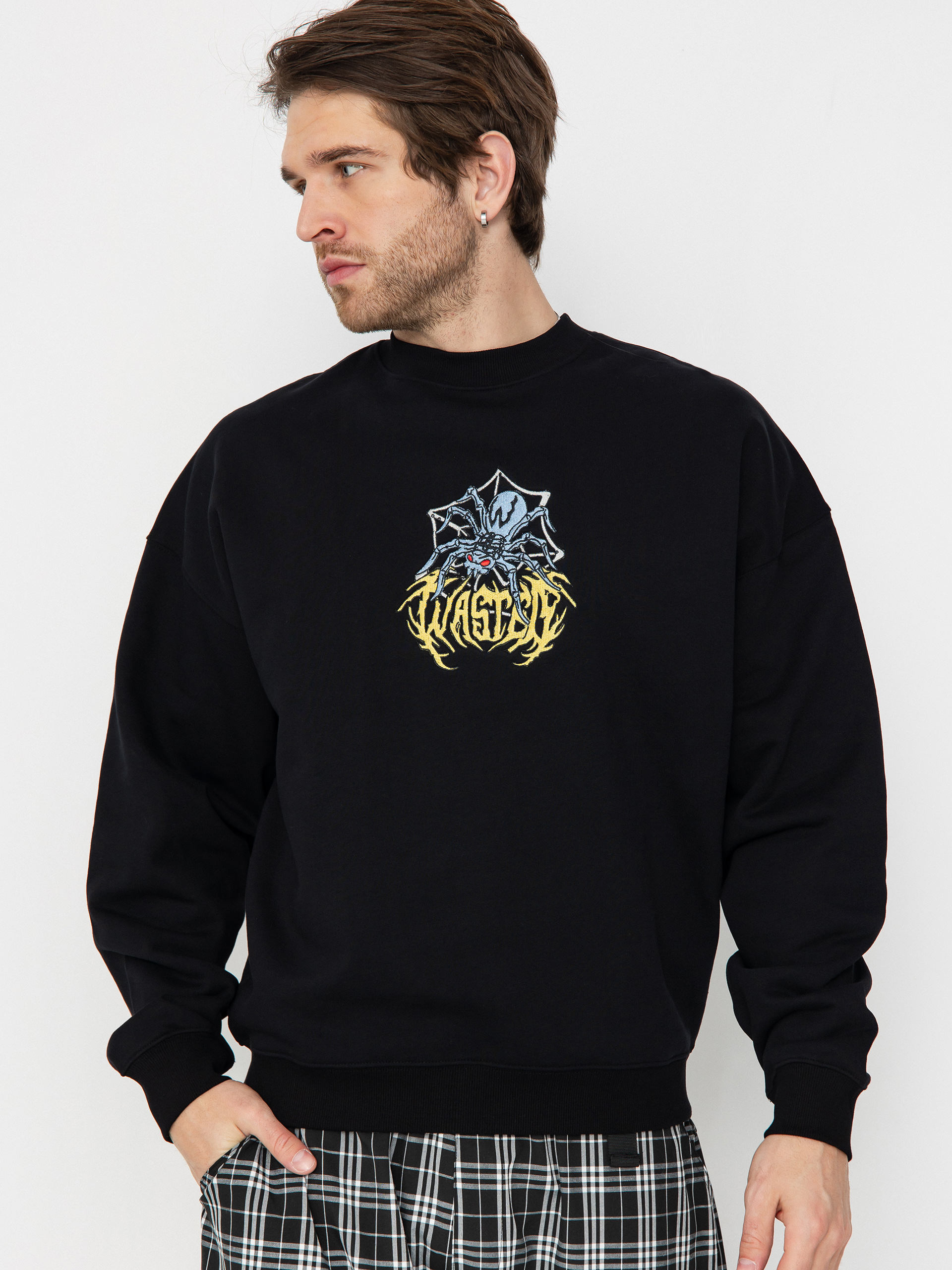 Bluza Wasted Paris Prey Boxy - czarny (black)