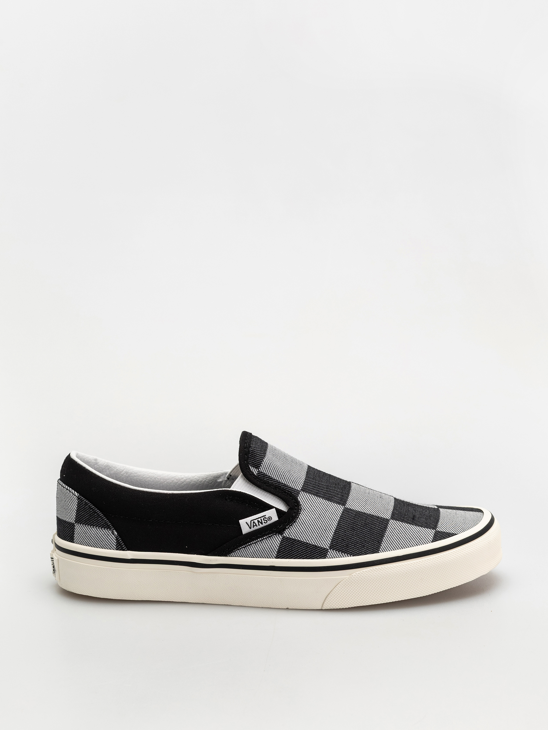 Buty Vans Classic Slip On - czarny (mono checkerboard black)