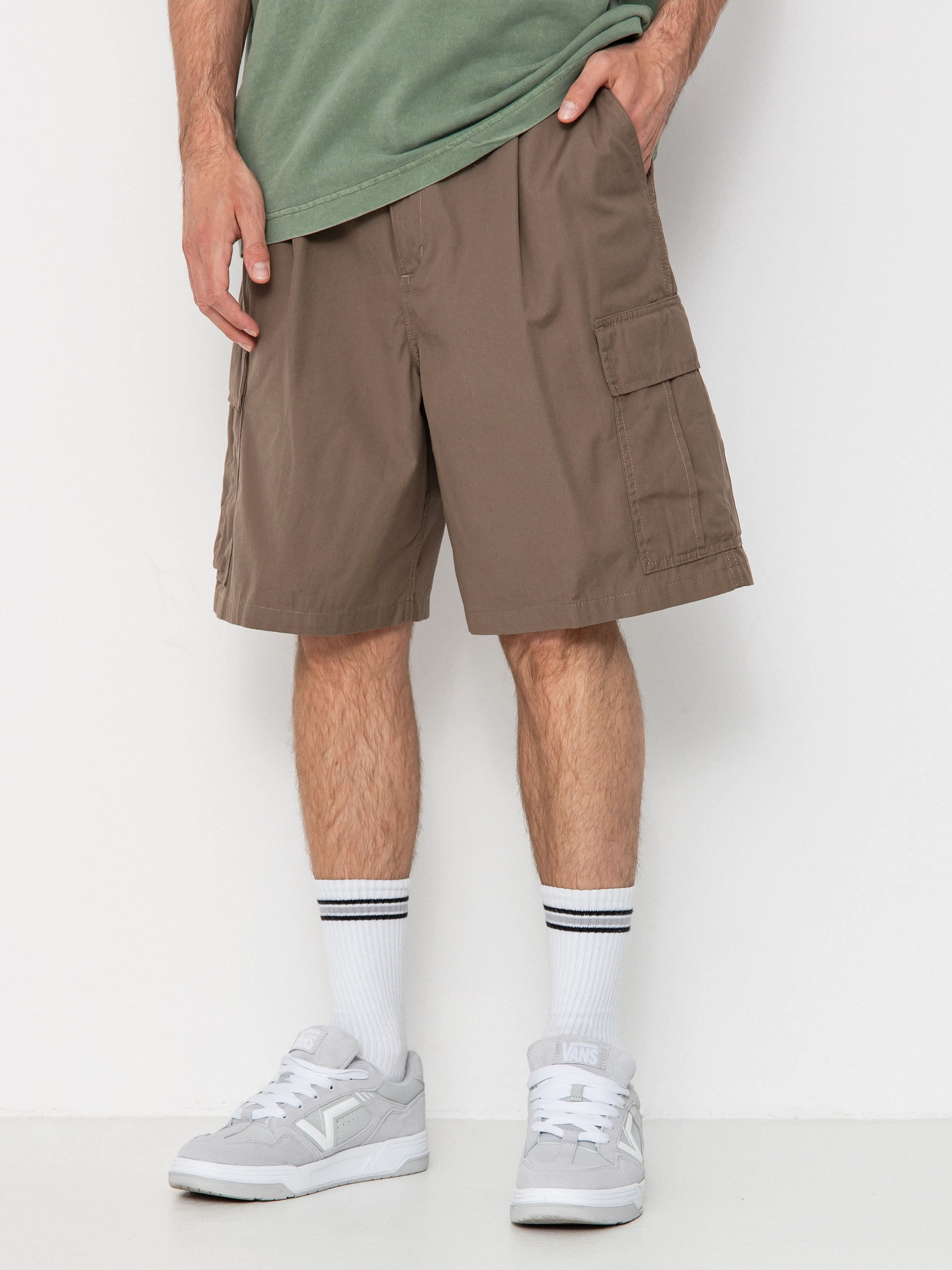 Szorty Carhartt WIP Cole Cargo - brązowy (branch)