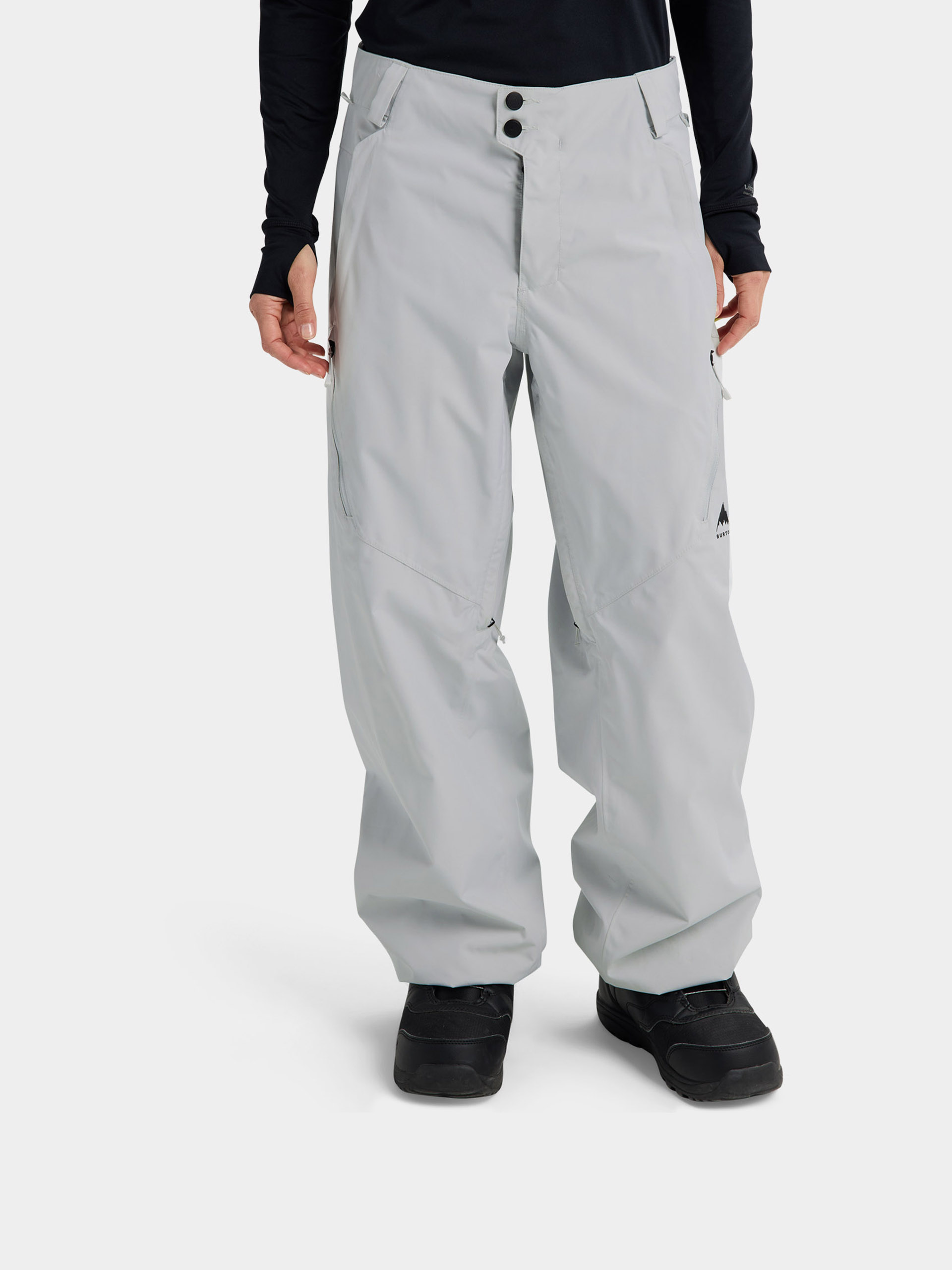 Spodnie snowboardowe Burton Reserve 2L Relaxed Wmn - biały, szary (gray ...