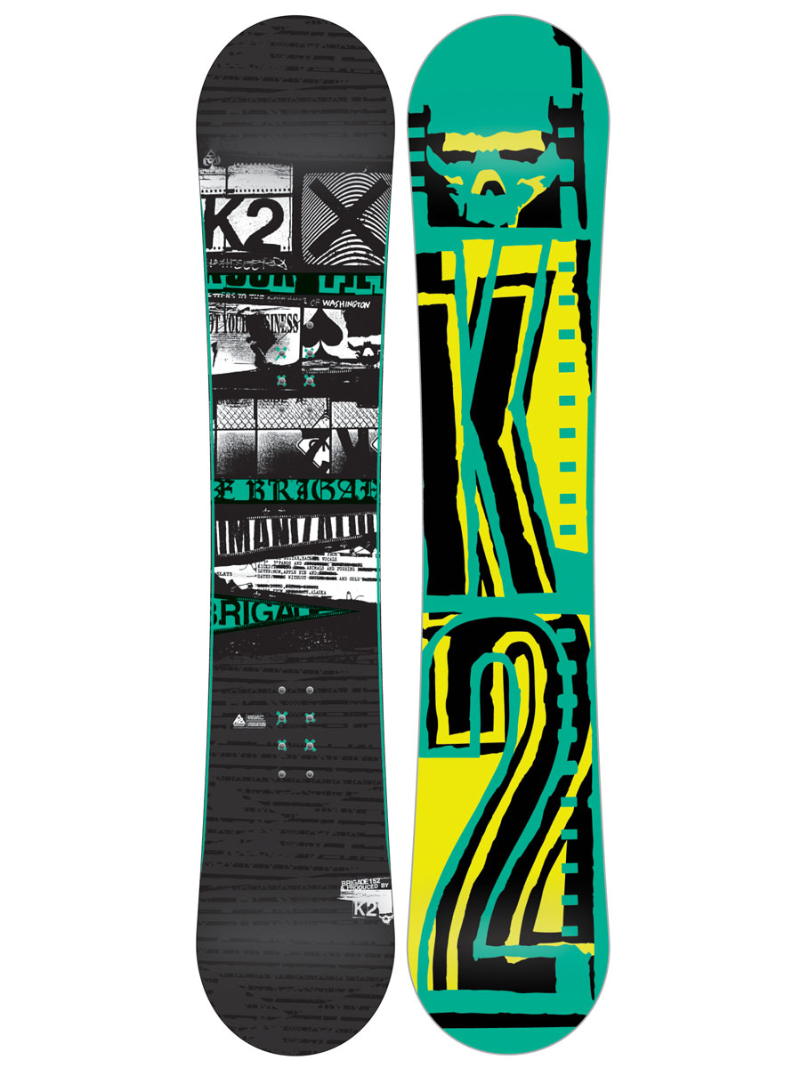 Deska snowboardowa K2 Brigade - wielobarwny (black/teal) 152