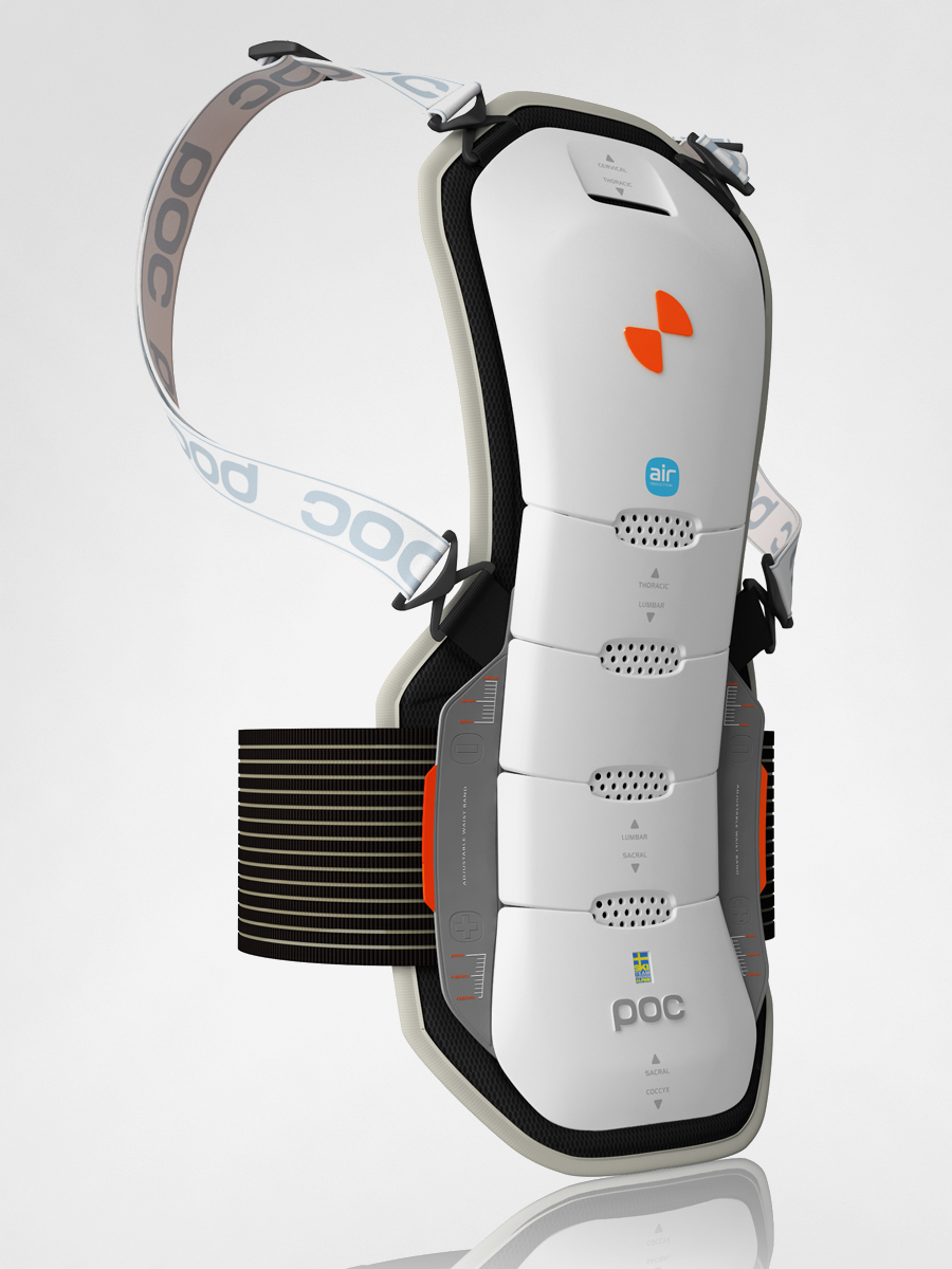 Ochraniacz kręgosłupa POC Spine Ergo - biały