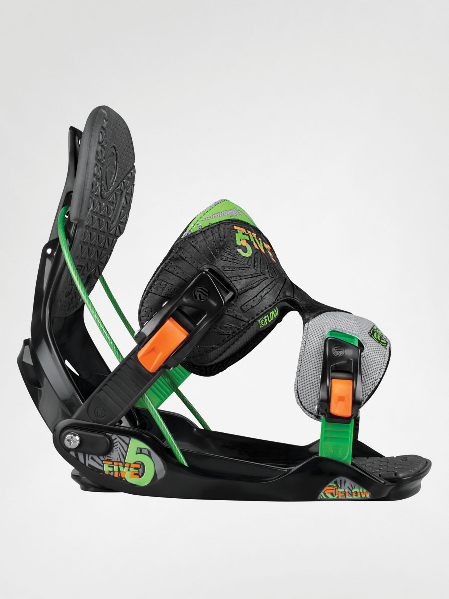 Wiązania snowboardowe Flow Five - czarny (blacklight)