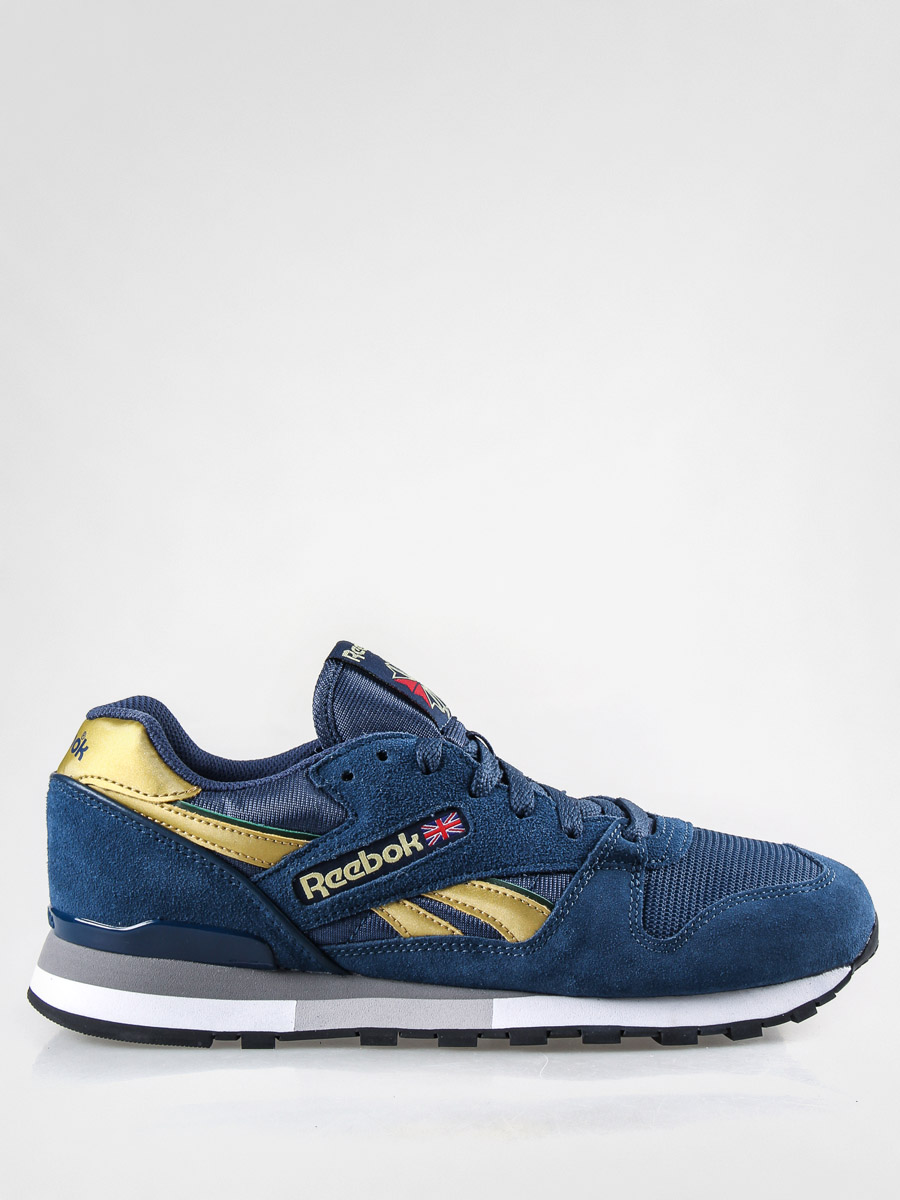 Buty Reebok Phase II - niebieski (blue/gold/green/gry/wht)