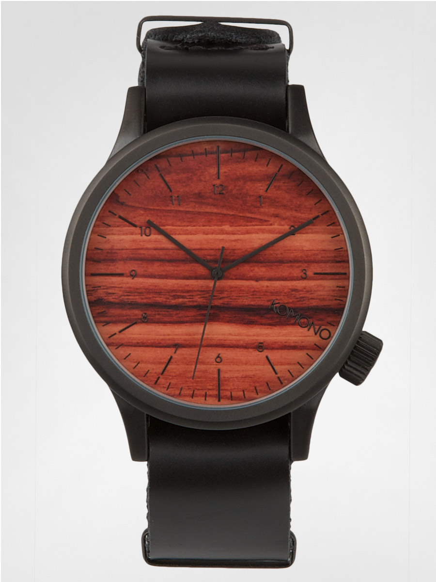 Zegarek Komono Magnus - brązowy (black wood)