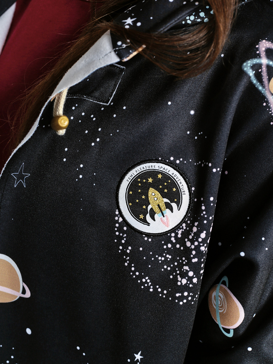 Bluza z kapturem Femi Pleasure Hoste HD Wmn - czarny (csm)