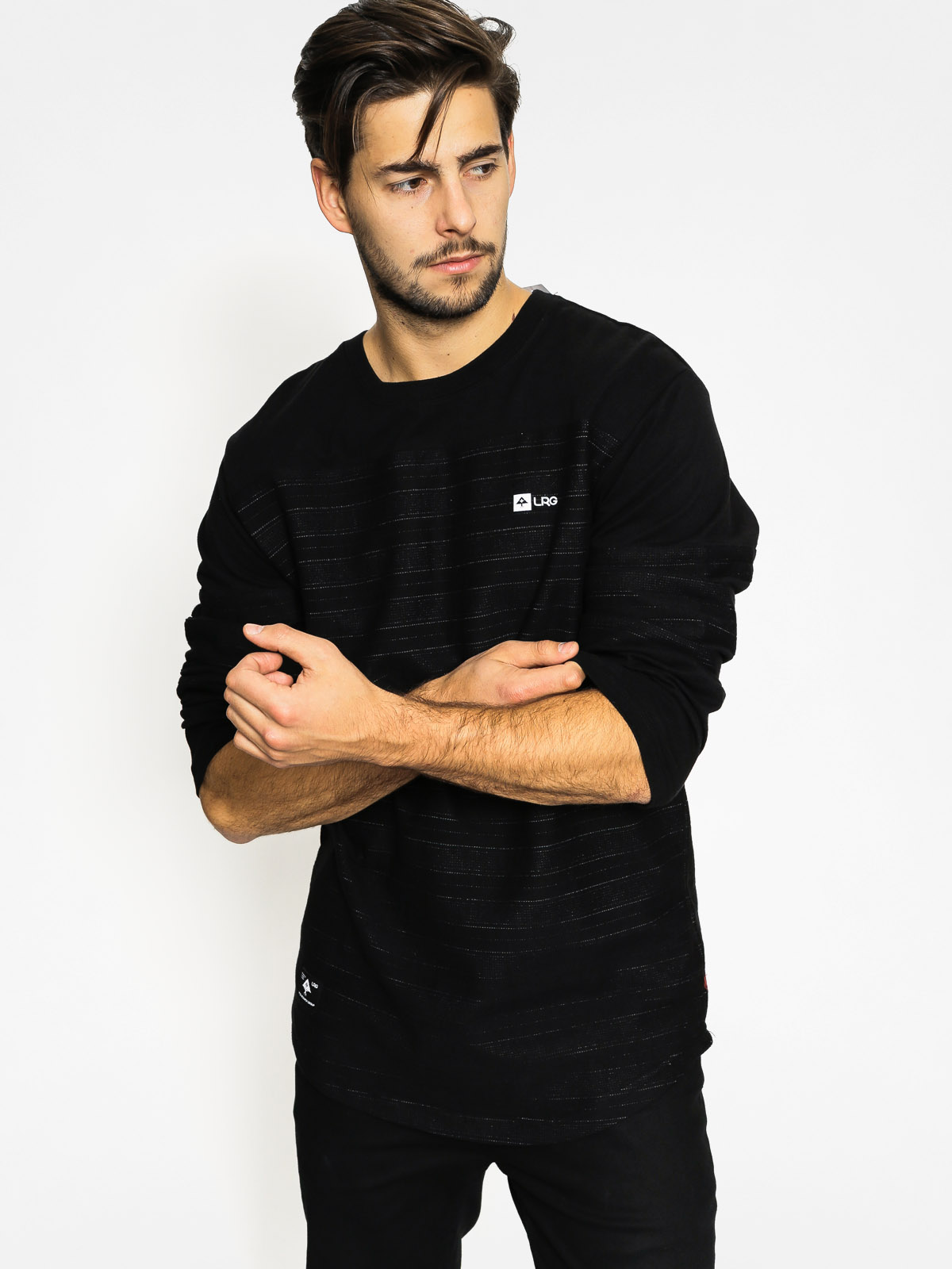 Bluza LRG Nightfall 3I4 Raglan - czarny (black)