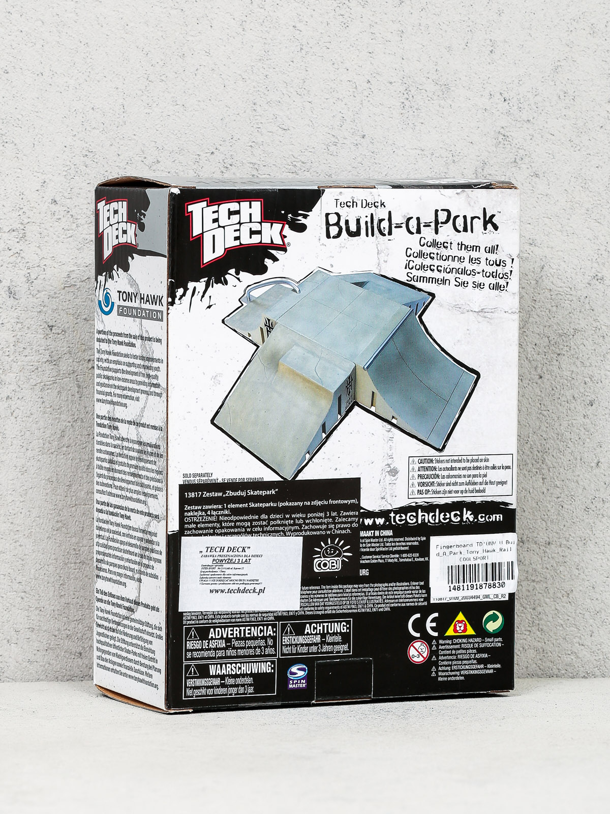 Skatepark Tech Deck Build A Park Tony Hawk Rail