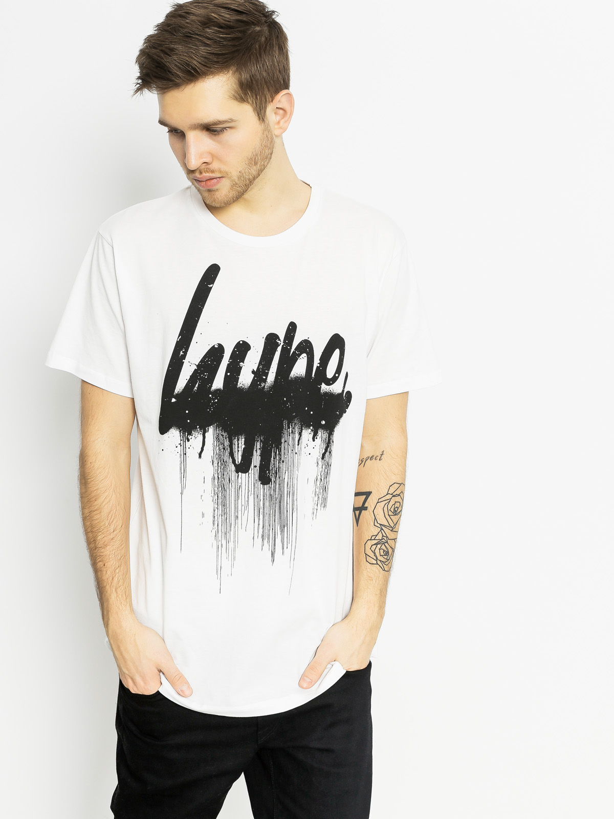 T-shirt Hype Drip Script - biały (white)
