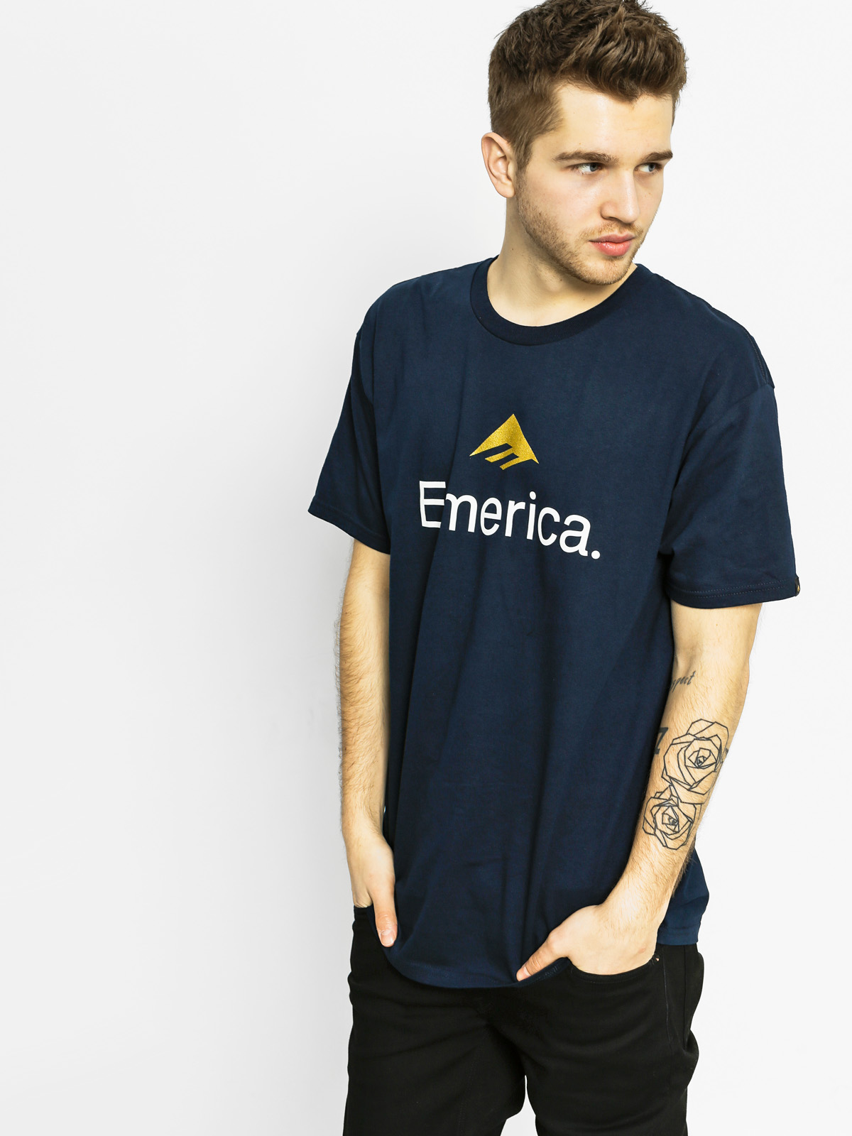 T-shirt Emerica Emerica Skateboard Logo - granatowy (navy)