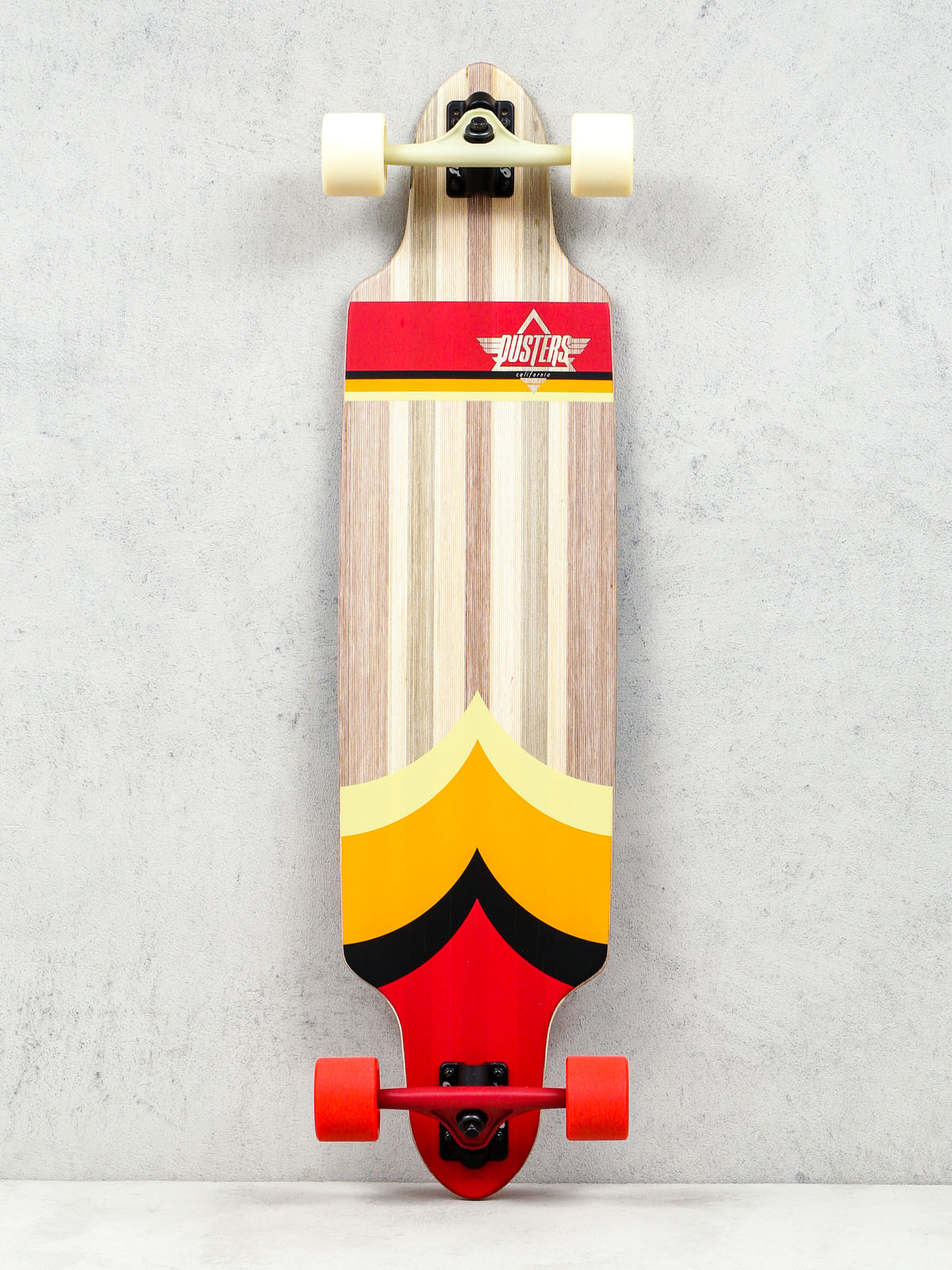 Longboard Dusters California Totem - czerwony (red/org)