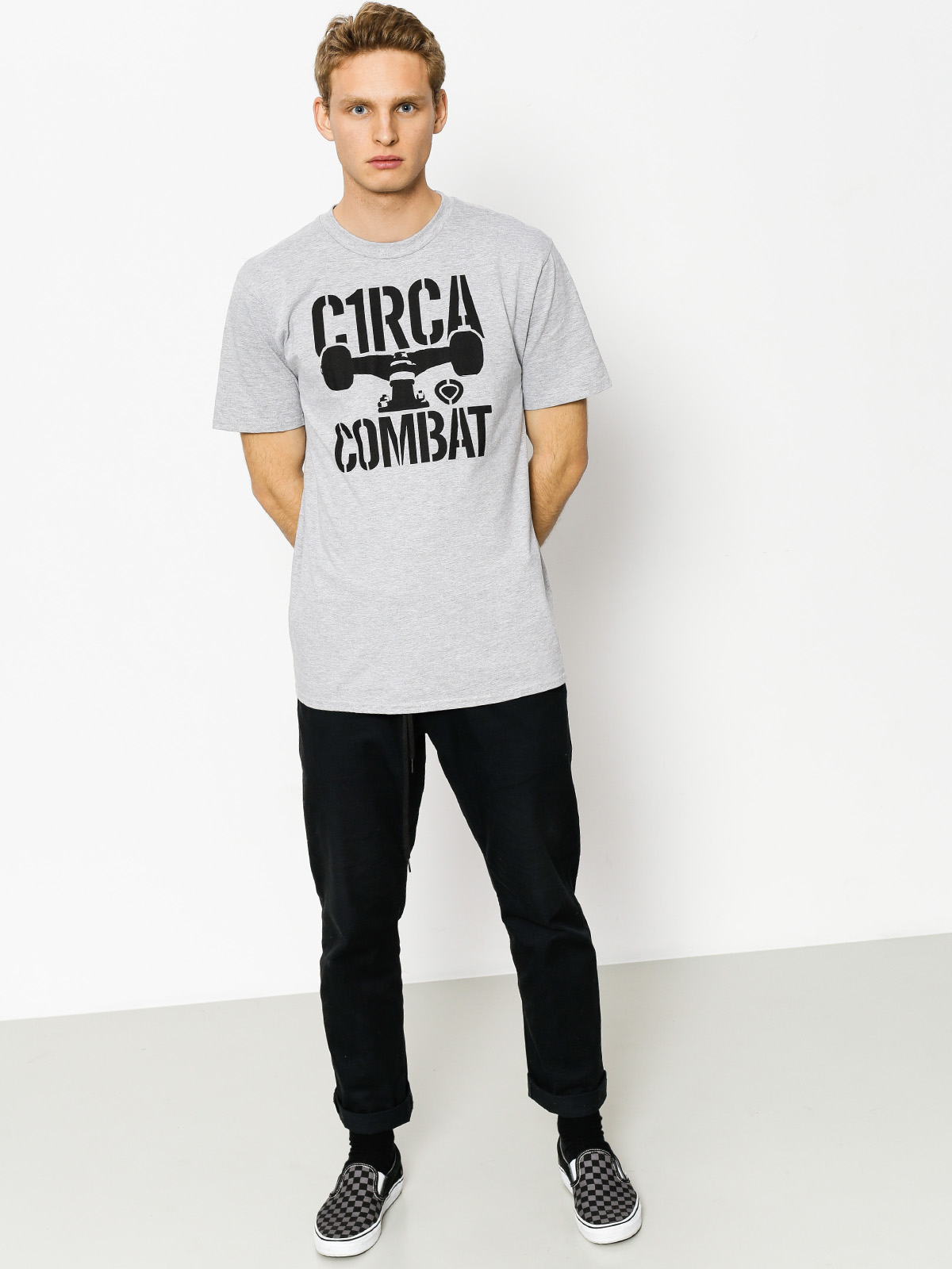 T-shirt Circa Combat - szary (athletic grey)