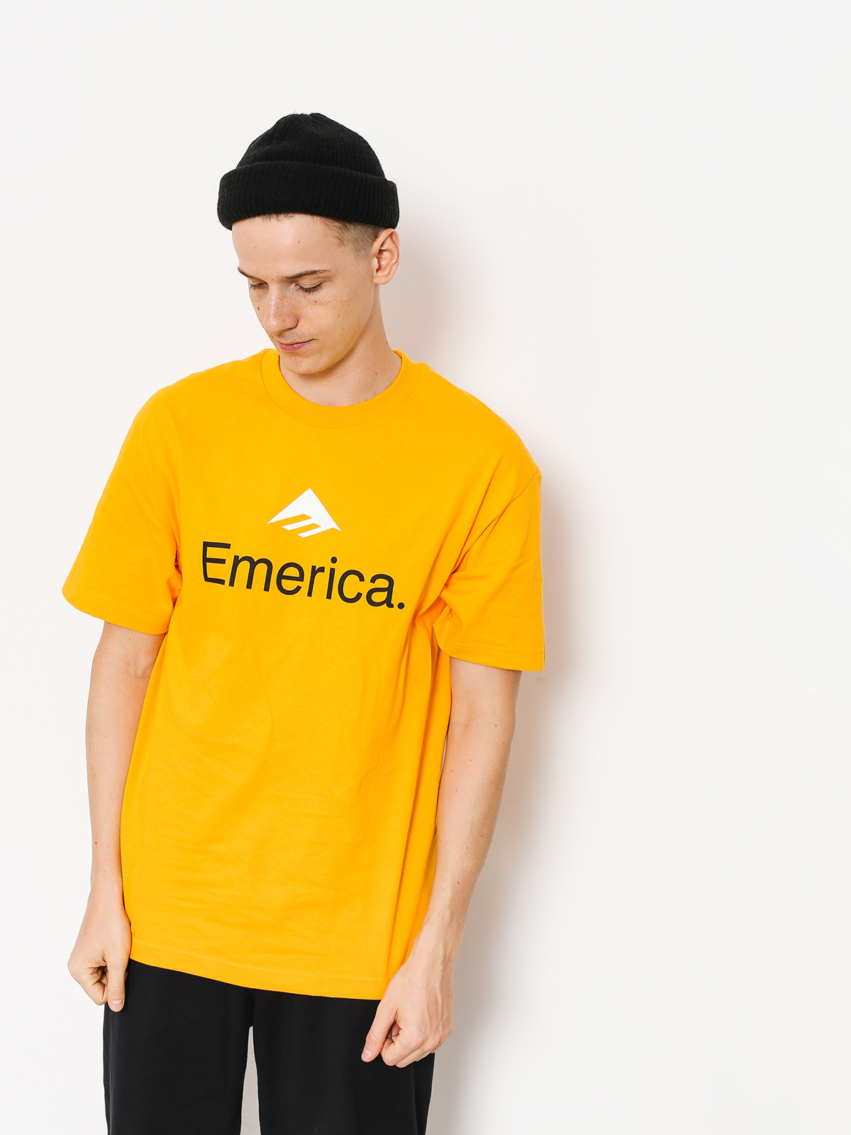 T-shirt Emerica Emerica Skateboard Logo - żółty (gold)
