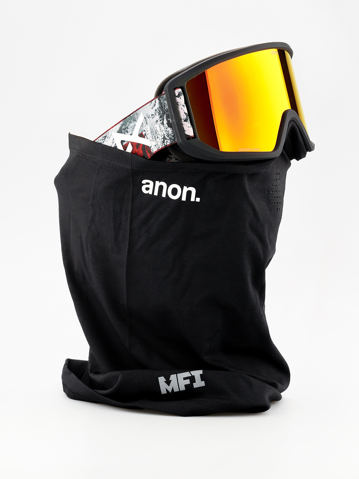 Gogle Anon Relapse Mfi - czerwony (red planet/sonar red)