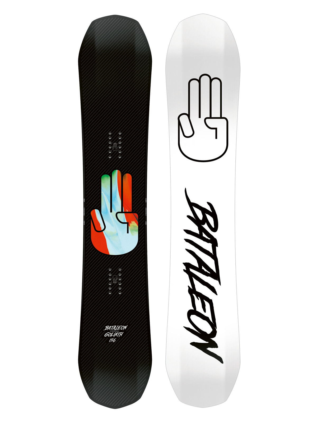 Deska snowboardowa Bataleon Goliath - czarny (white/black)