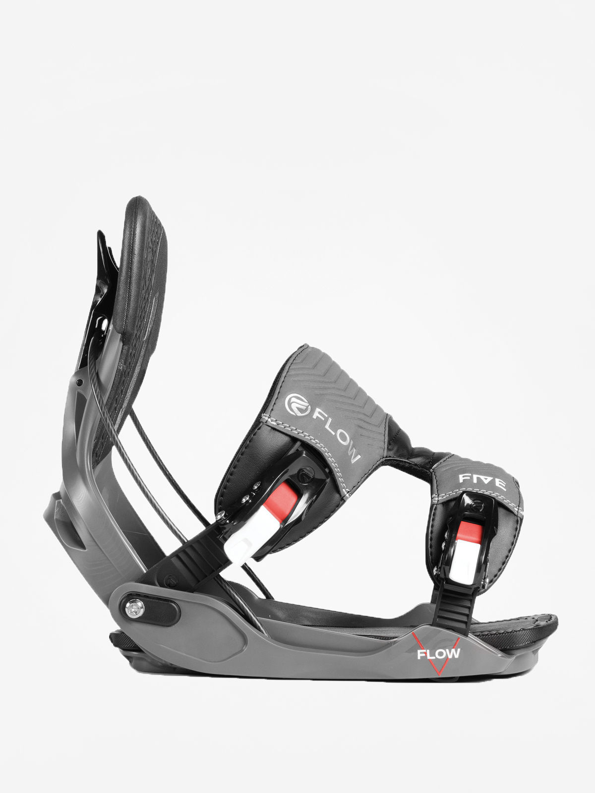 Wiązania snowboardowe Flow Five - szary (space grey)